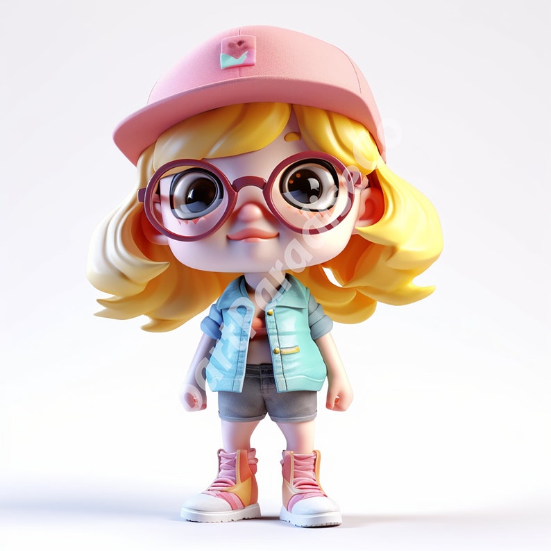 Cute Girl Clip Art Collection: 10 High Quality Images Series - Etsy