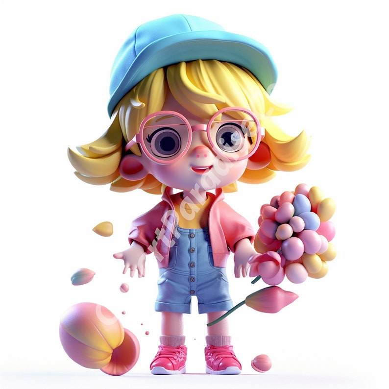 Cute Girl Clip Art Collection: 10 High Quality Images Series - Etsy