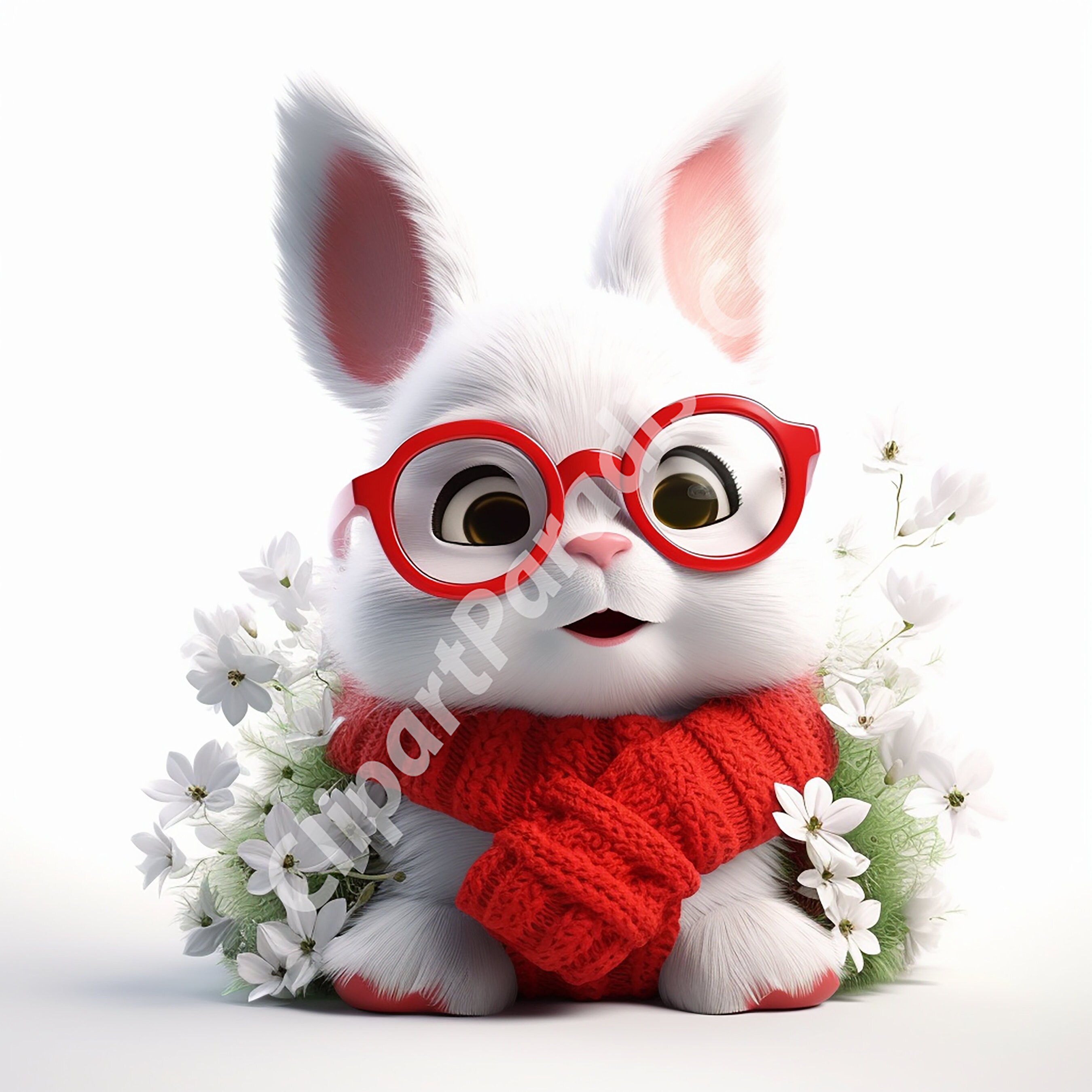 Bunny Clip Art Collection: 15 High Quality Images Bundle 6th Digital ...