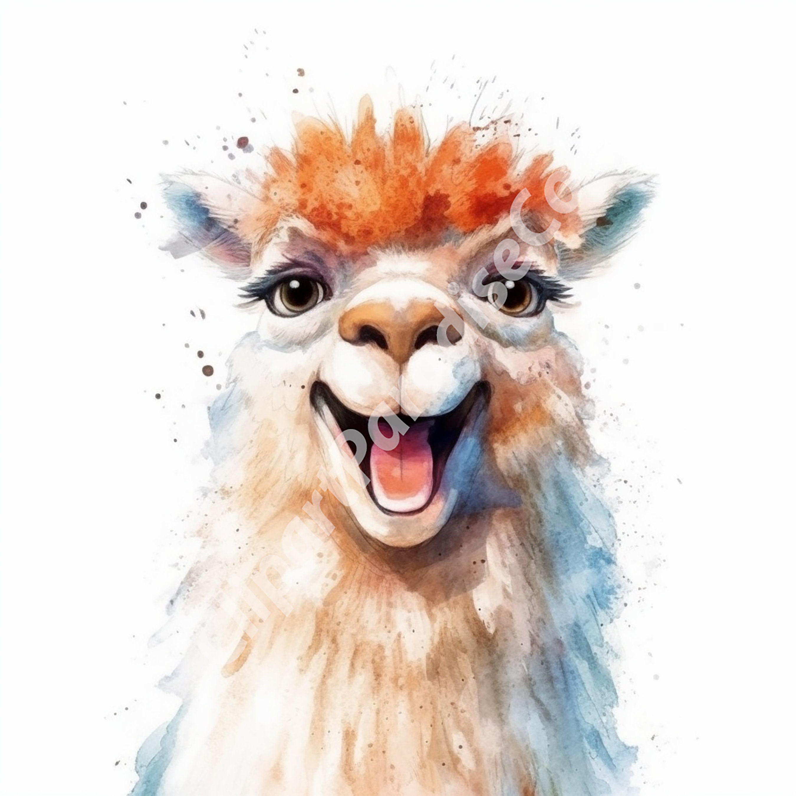12 Cute Lama Clip Art Collection: 12 High Quality Images Instant ...
