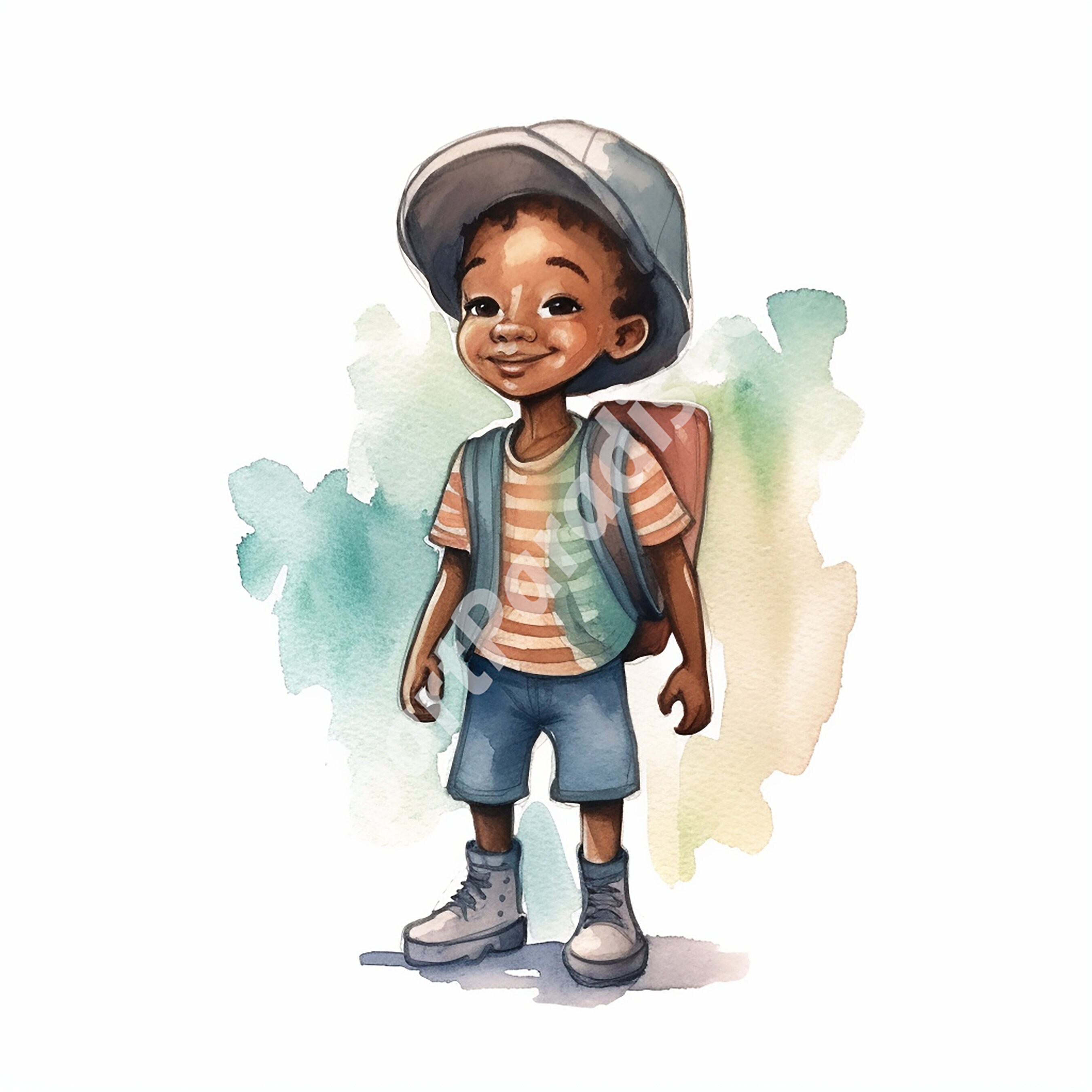 10 Cute Black Boy Clip Art Collection: 10 High Quality Images - Etsy