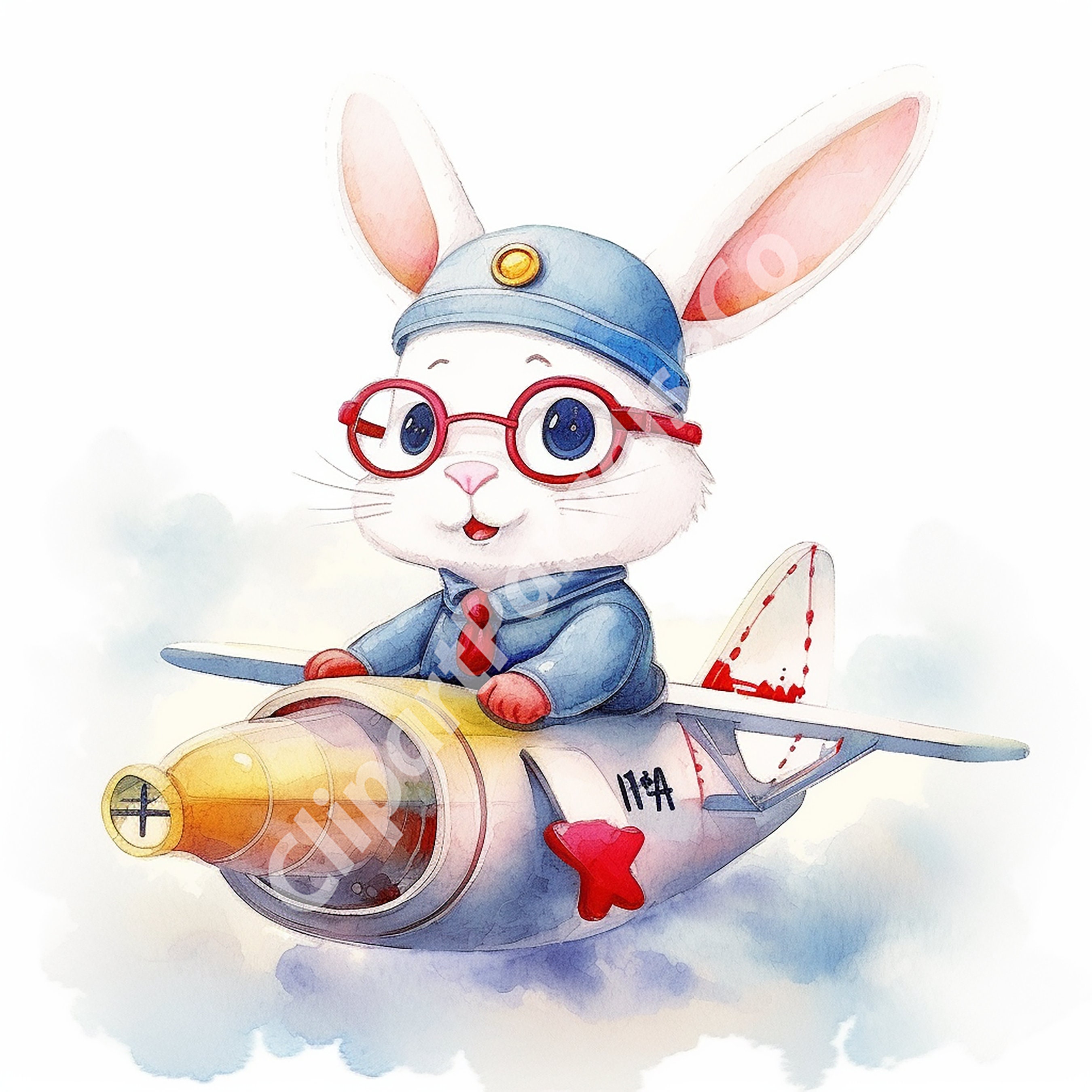 10 Bunny Clip Art Collection: 10 High Quality Images Bundle 1th Digital ...