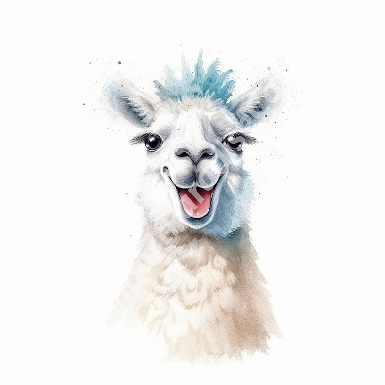 12 Cute Lama Clip Art Collection: 12 High Quality Images Instant ...