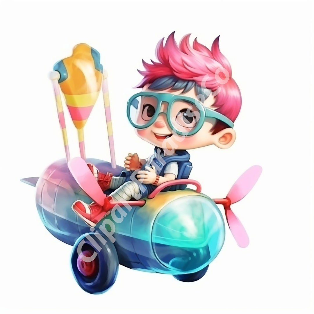 Cute Boy Clip Art Collection: 10 High Quality Images Series 6th Digital ...