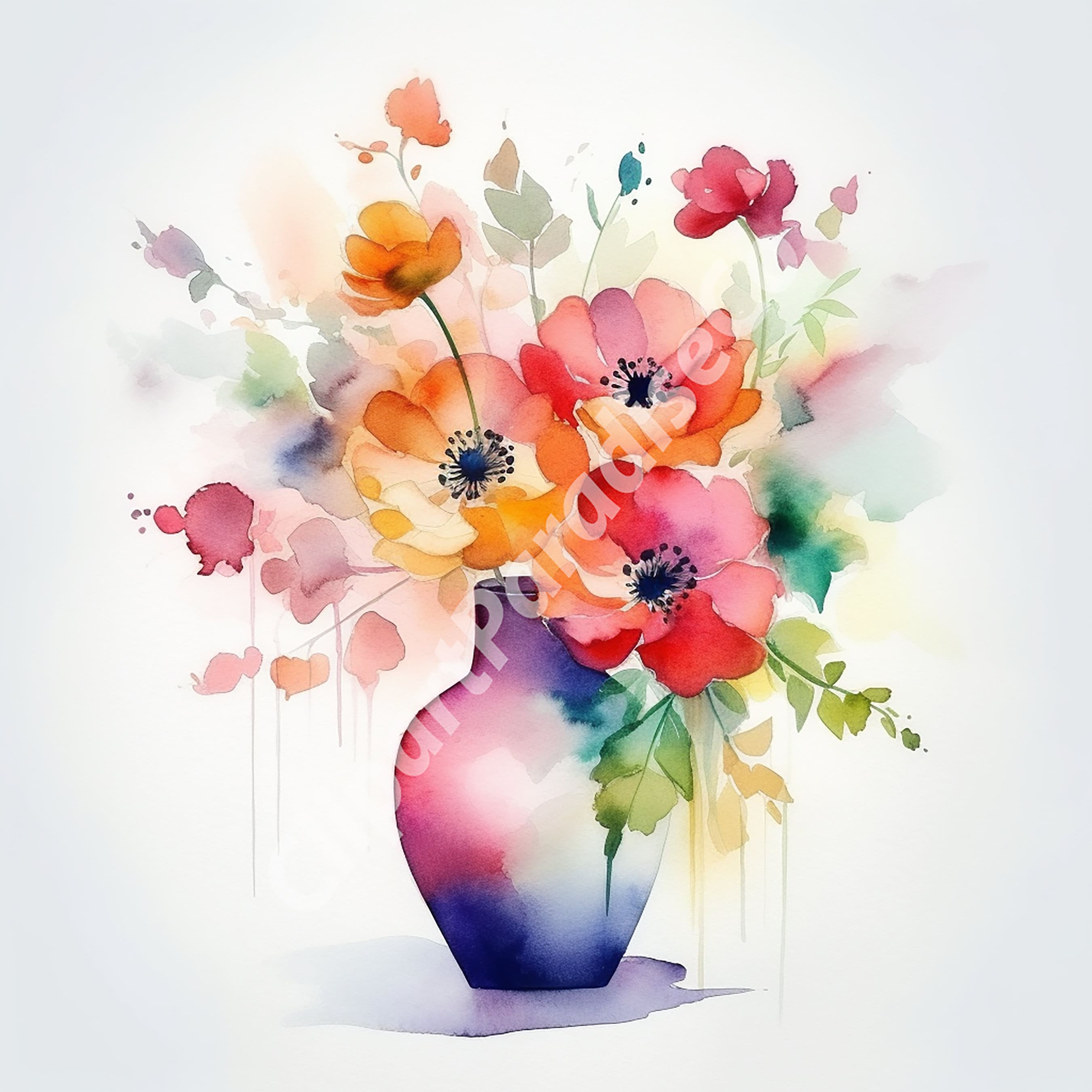 25 Vase of Flowers Clipart Collection:25 High Quality Images - Etsy