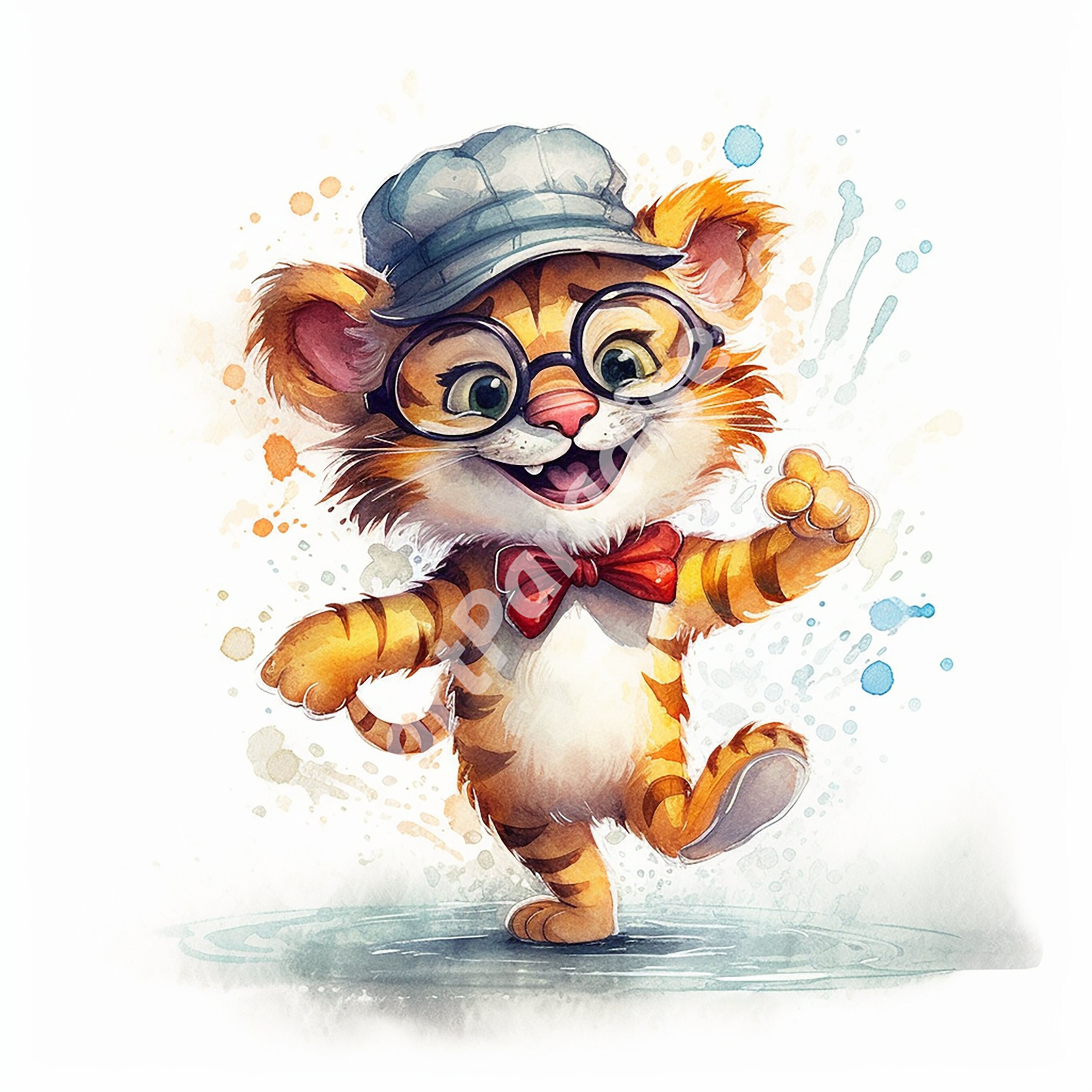 Cute Tiger Clip Art Collection: 10 High Quality Images - Etsy