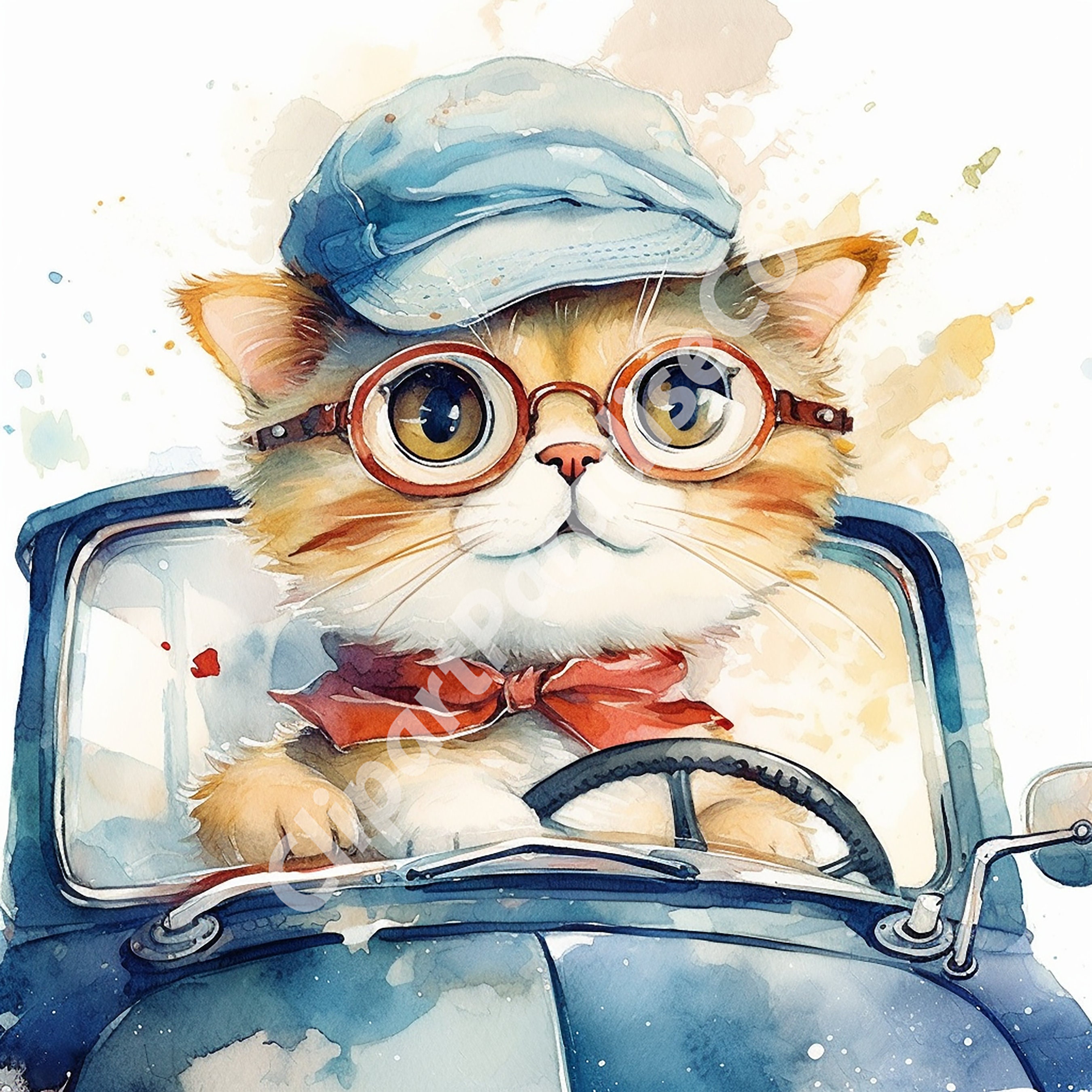 Cute Cat Clip Art Collection: 25 High Quality Images Bundle 1th Digital ...