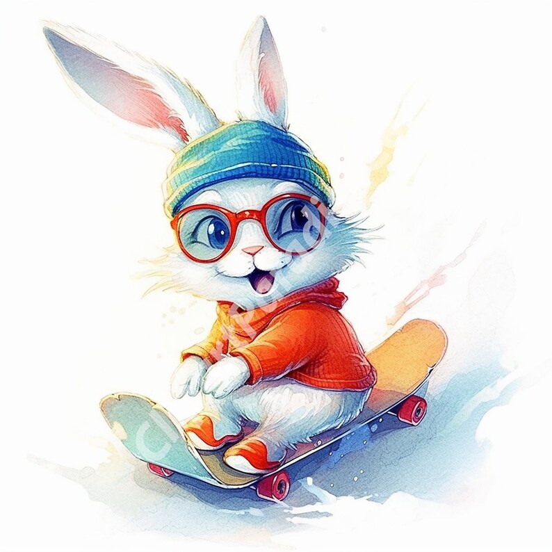 10 Bunny Clip Art Collection: 10 High Quality Images Bundle 1th ...