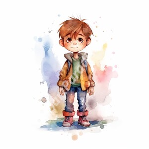 14 Cute Kid-boy Clip Art Collection: 14 High Quality Images - Digital ...