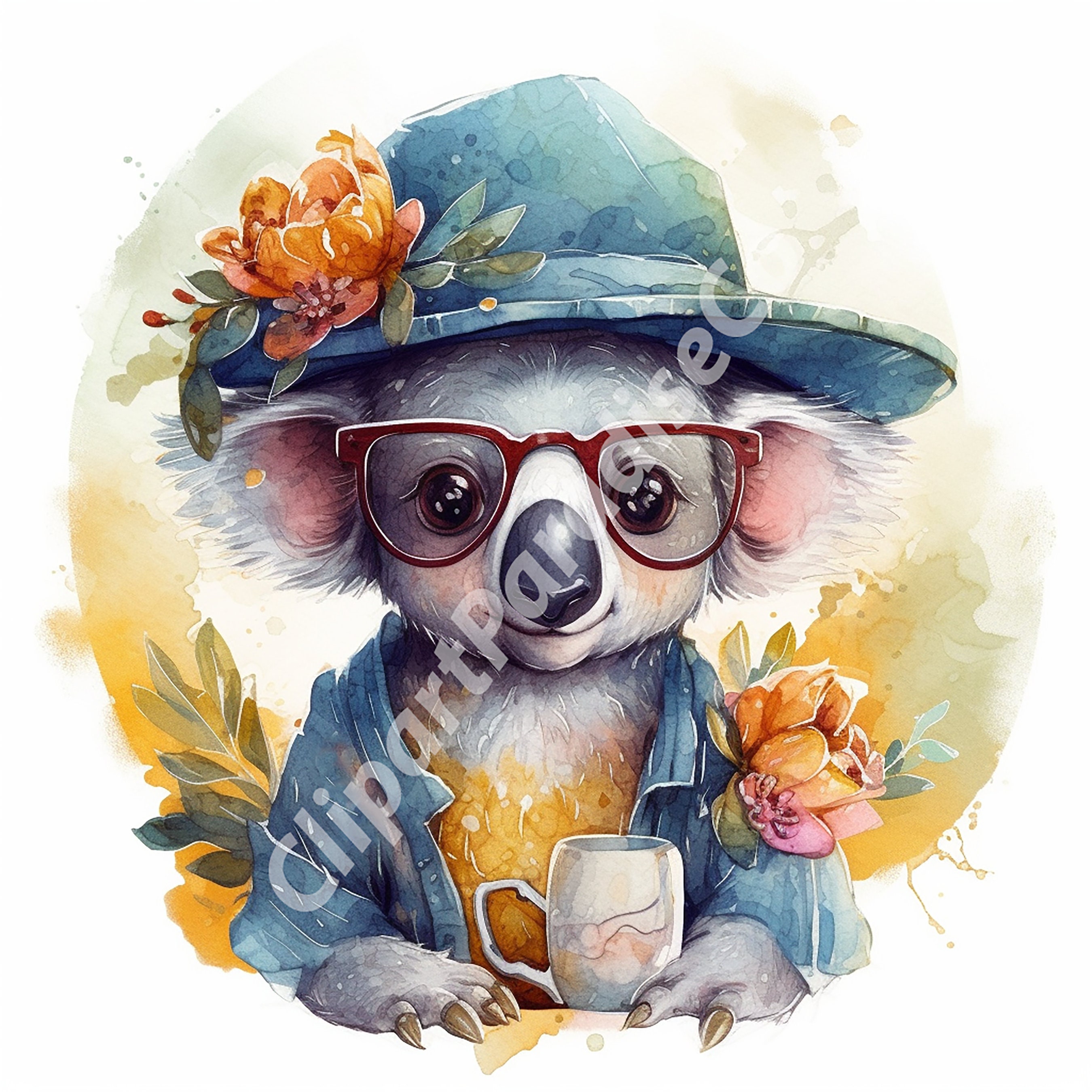 Cute Koala Clip Art Collection: 10 High Quality Images Bundle 2th ...