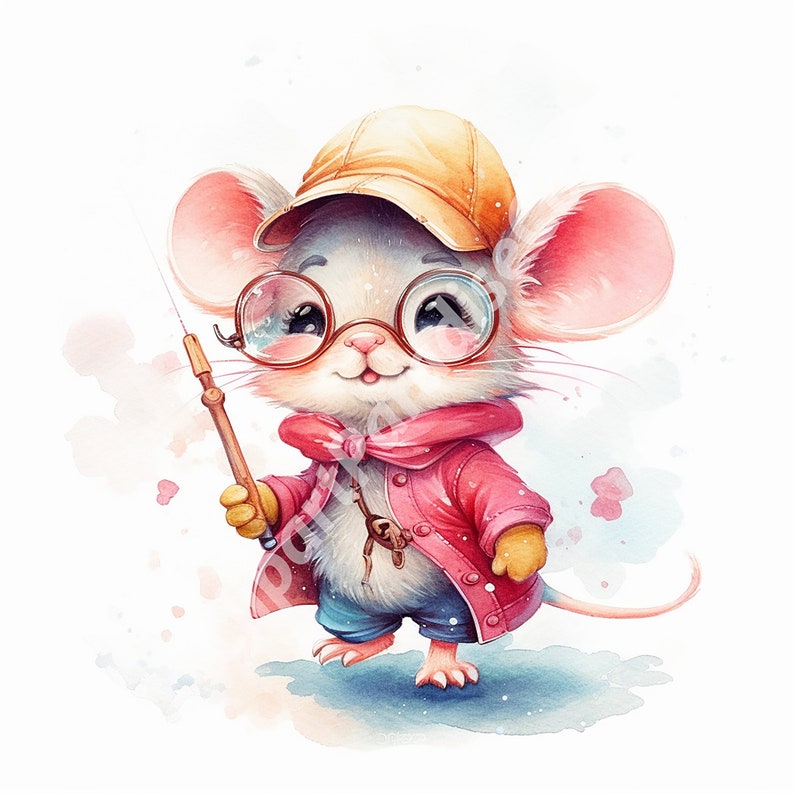 10 Mouse Rat Clip Art Collection: 10 High Quality Images Bundle 8th ...