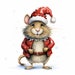 8 Christmas Mouse- Santa Clipart : 8 High Quality Images Collection ...