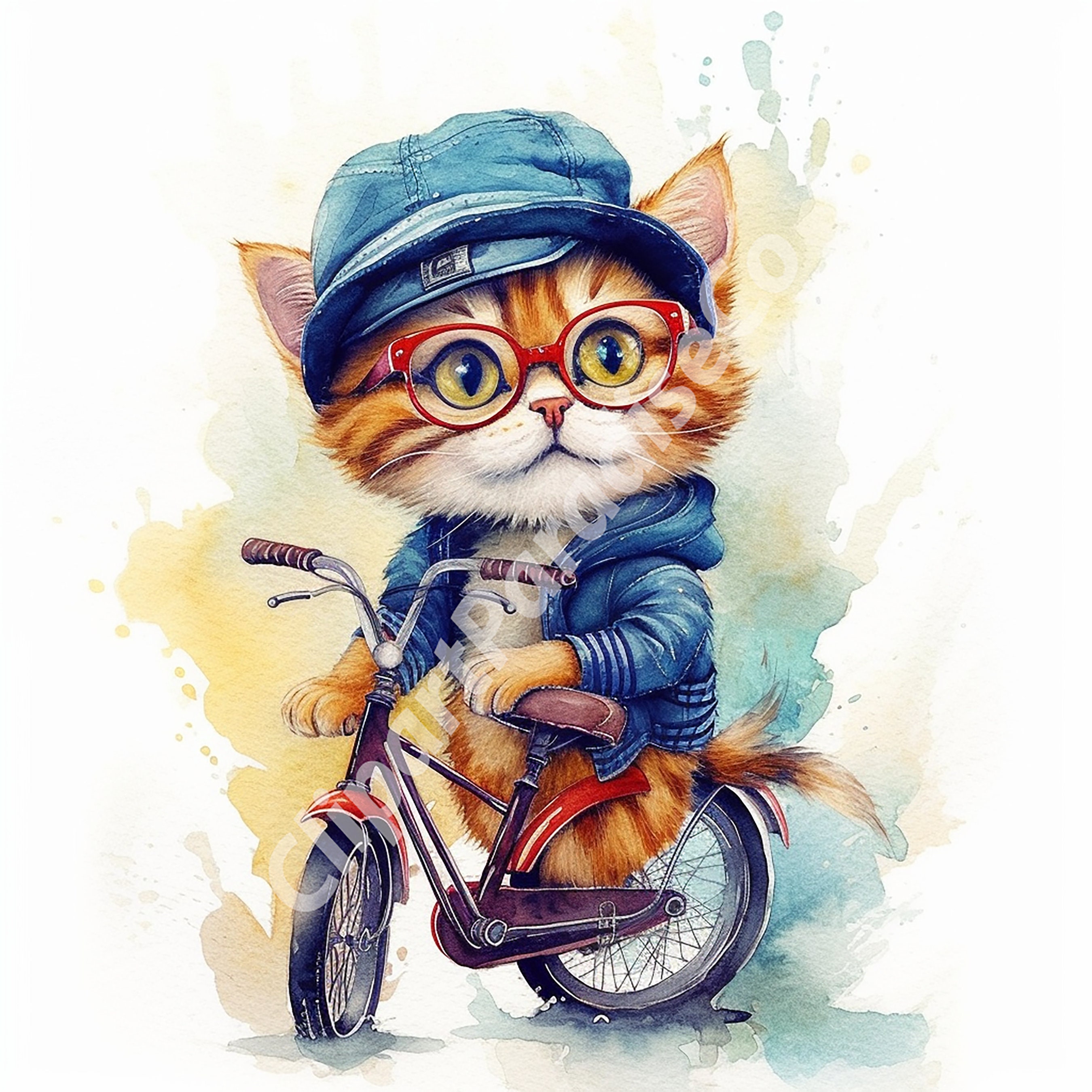 Cute Cat Clip Art Collection: 25 High Quality Images Bundle 1th Digital ...