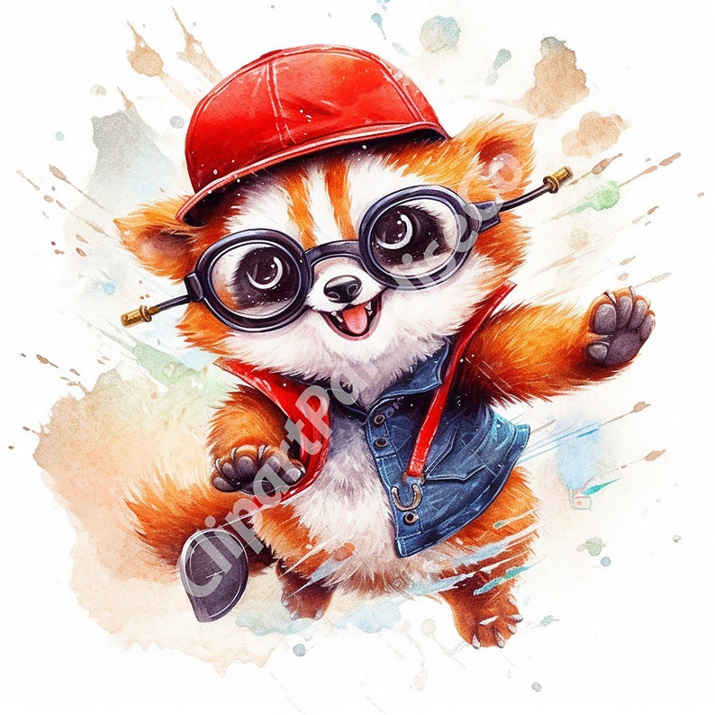 Cute Red Panda Clip Art : 12 High Quality Images Bundle 2th - Etsy