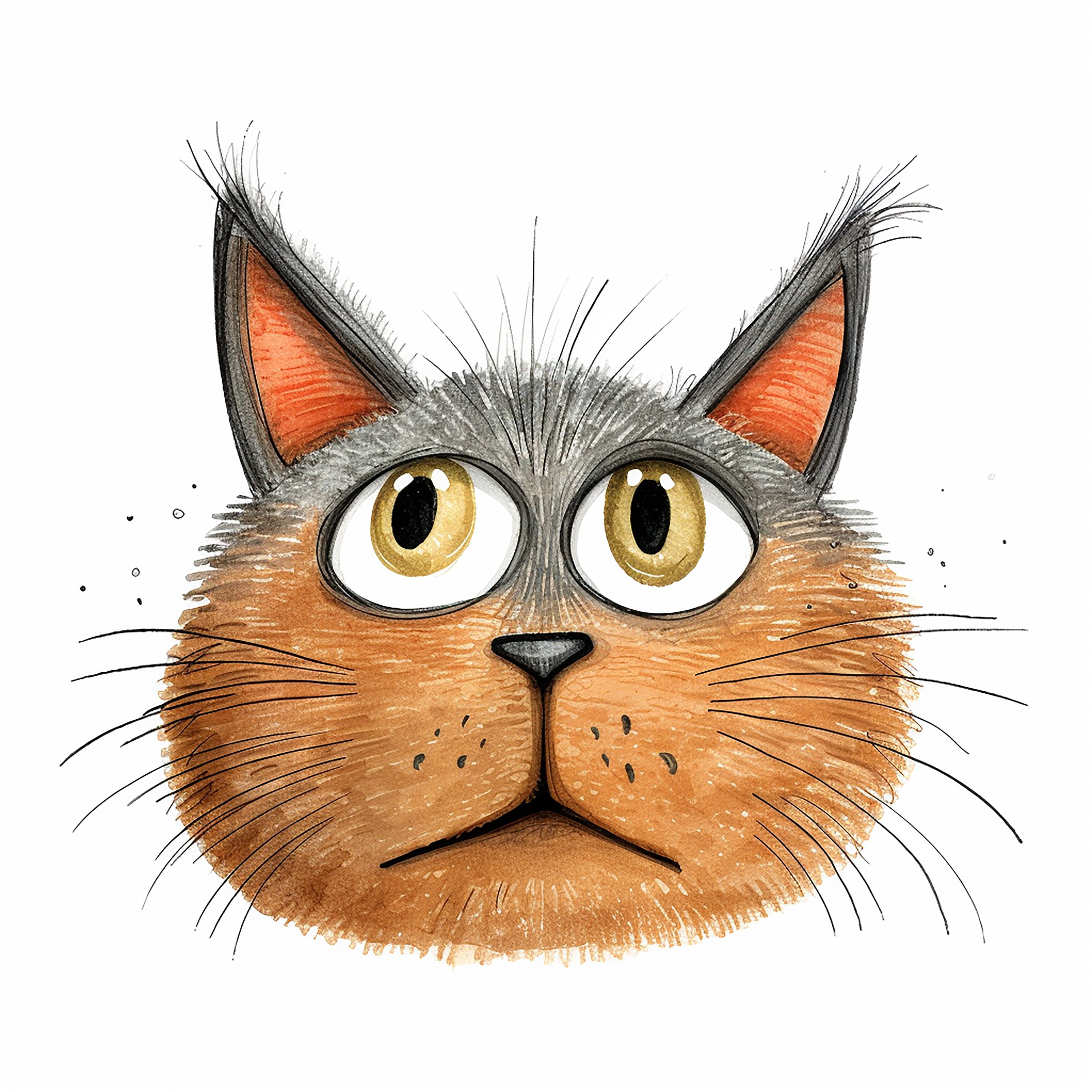 12 Cute Cat Face Clipart : 12 High Quality Images Collection instant ...