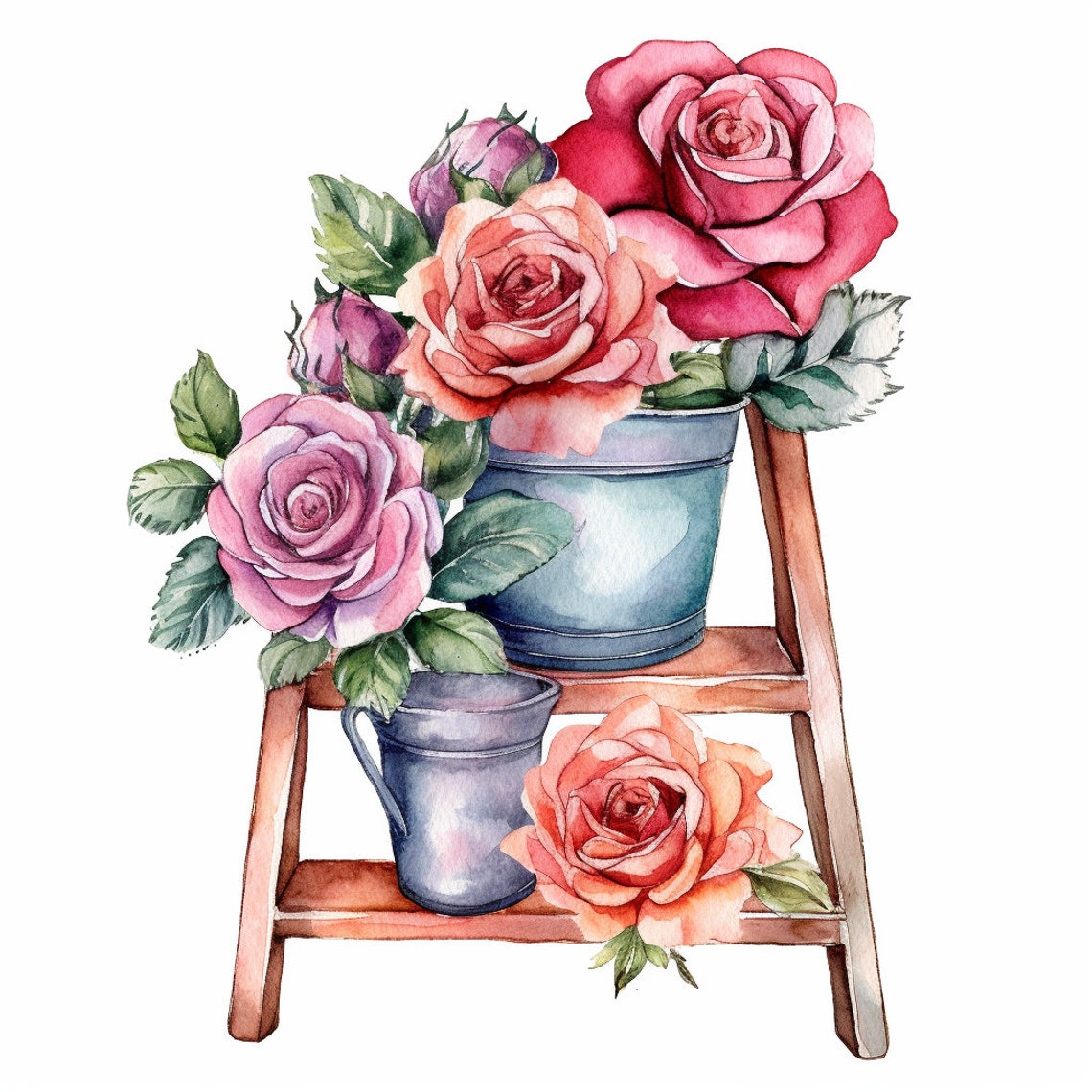 18 Flower Stand Clipart : 18 Water Color High Quality Images - Etsy
