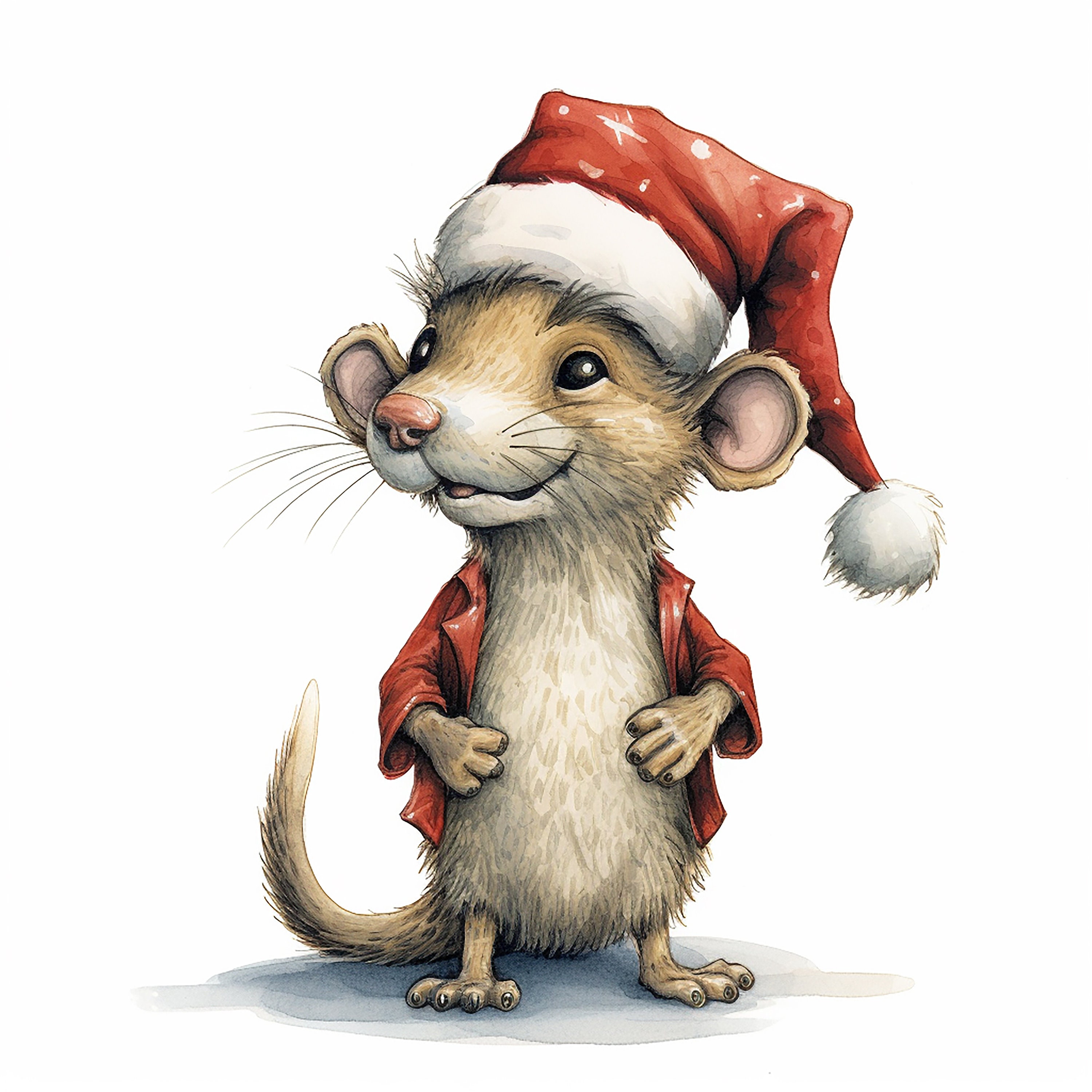 8 Christmas Mouse Santa Clipart : 8 High Quality Images Collection ...