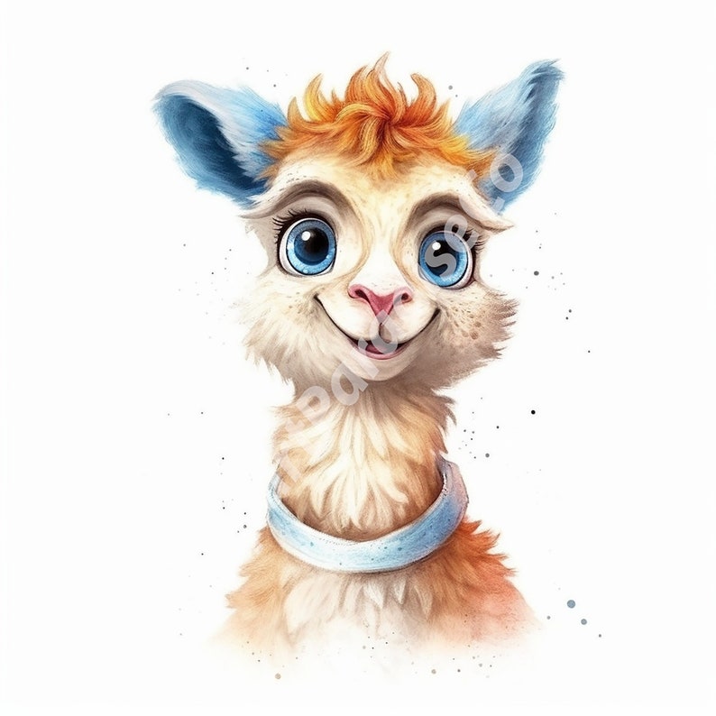 12 Cute Lama Clip Art Collection: 12 High Quality Images Instant ...
