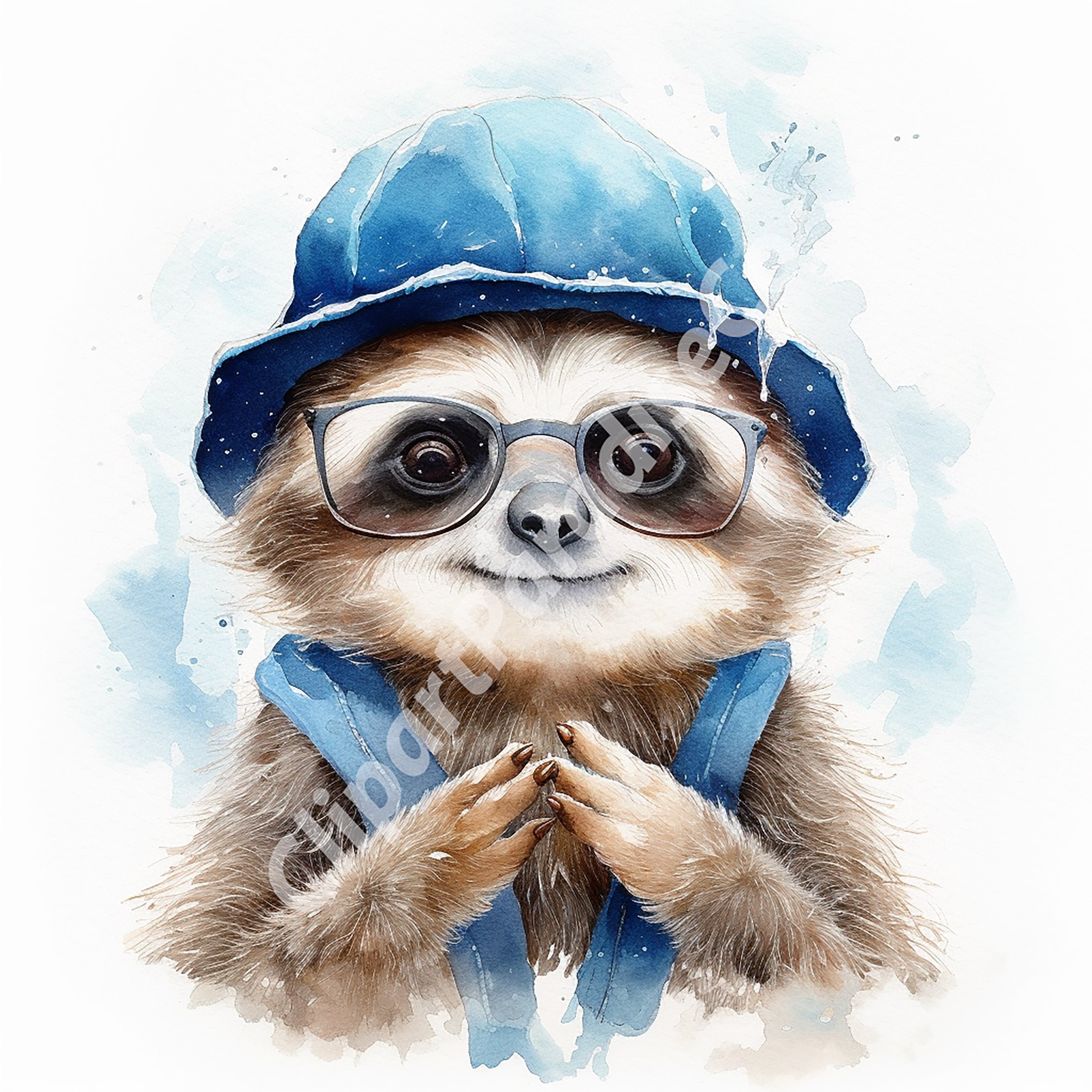 Sloth Clip Art Collection: 9 High Quality Jpgs Bundle 2th -pack 2th ...