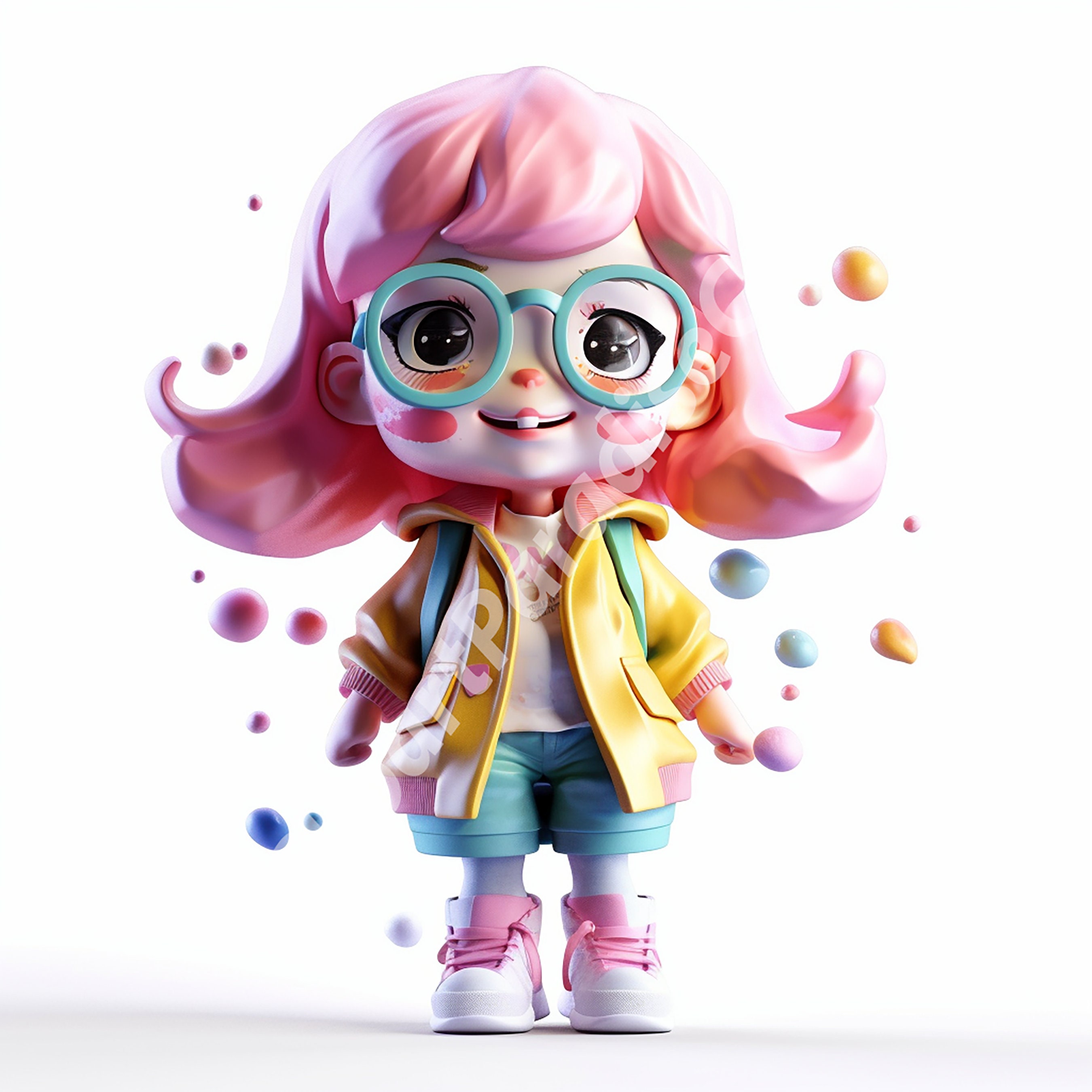 Cute Girl Clip Art Collection: 10 High Quality Images Series - Etsy