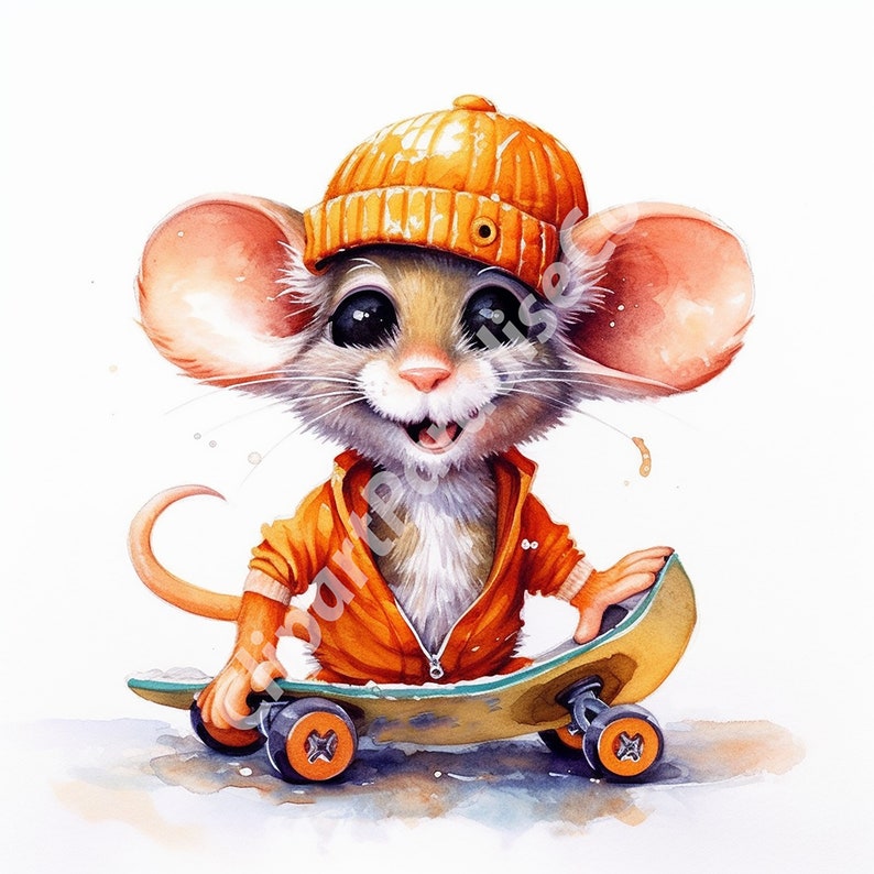 10 Mouse Rat Clip Art Collection: 10 High Quality Images Bundle 8th ...