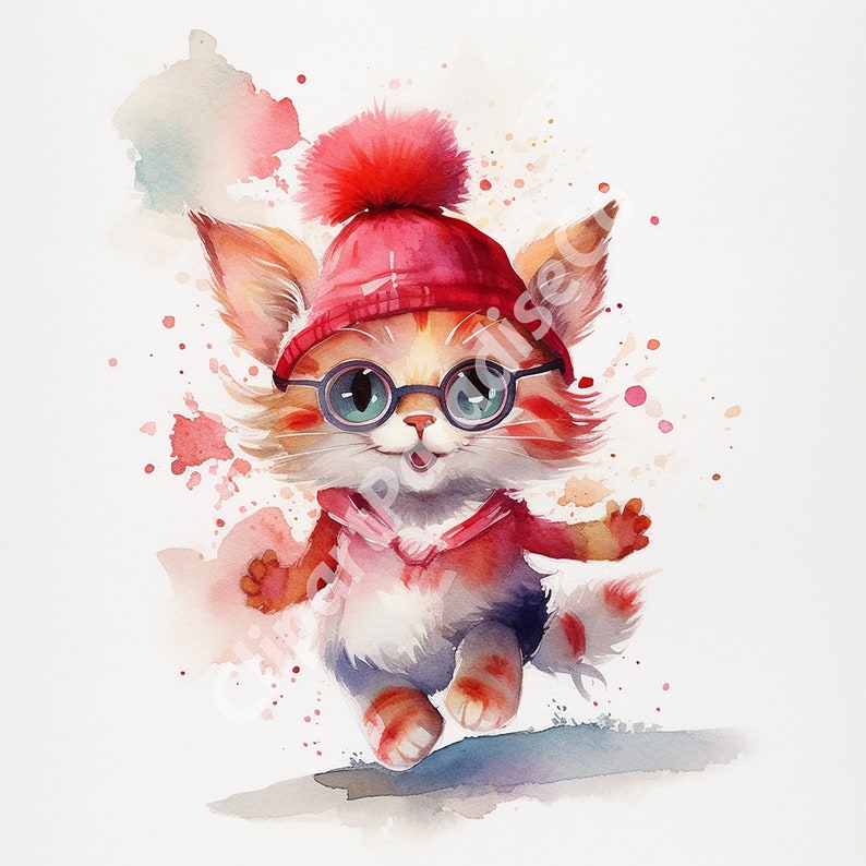 Cute Cat Clip Art : 50 High Quality Images Collection Bundle - Etsy