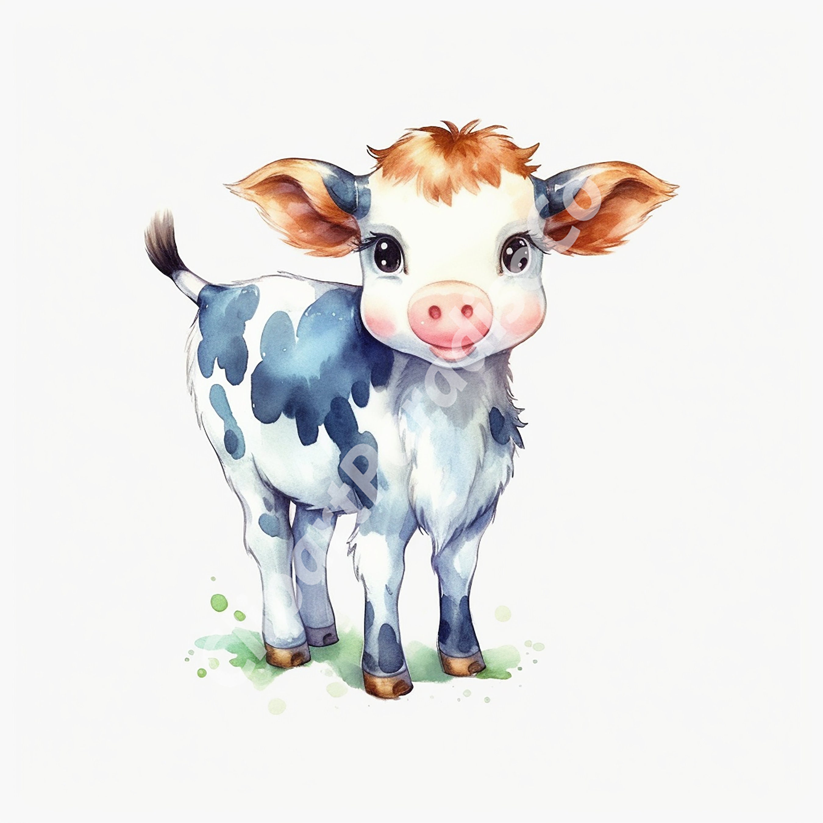 Cute Cow Clipart Collection 10 Clipart Image Animal Design - Etsy