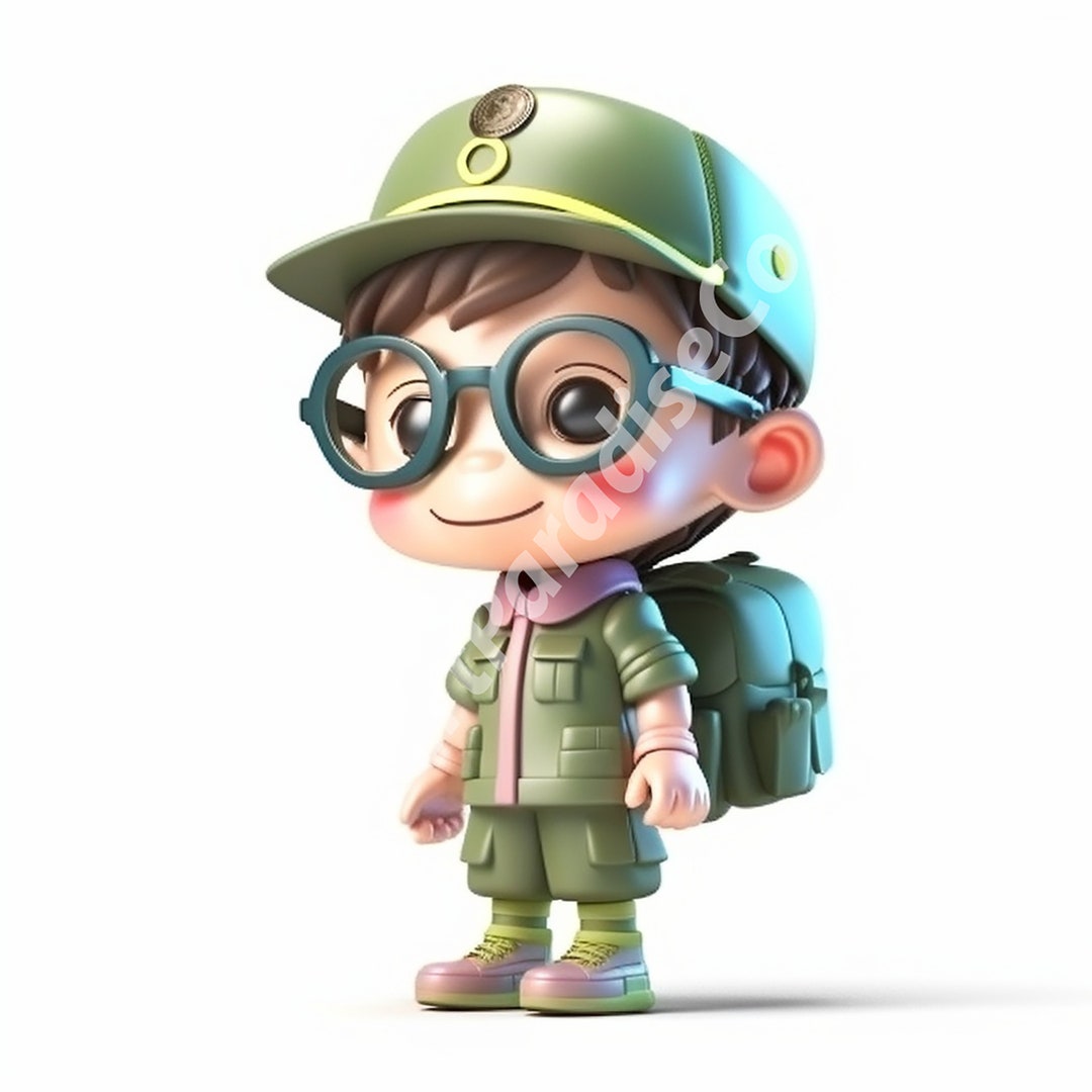 Cute Boy Clip Art Collection: 10 High Quality Images Series 2th Digital ...