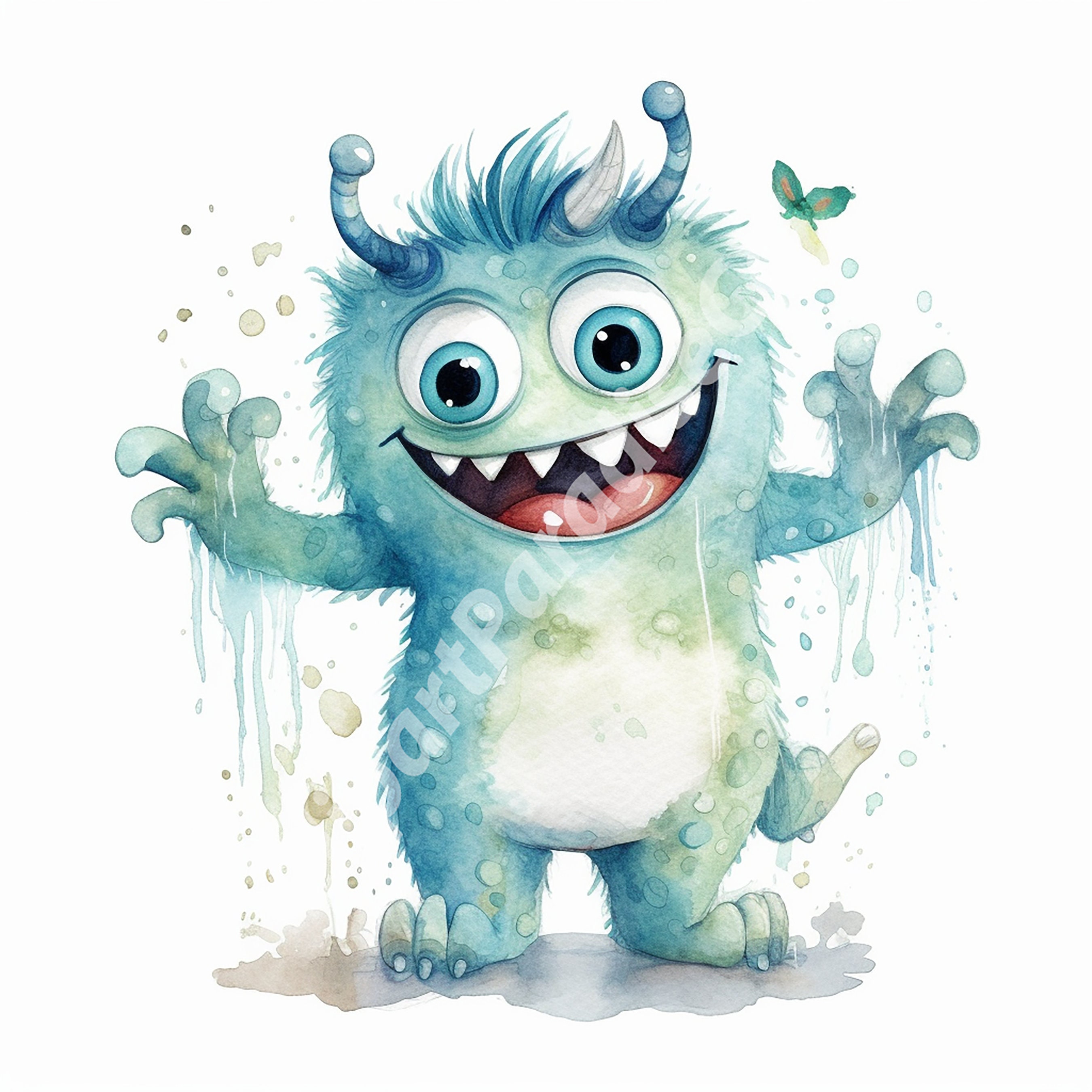 20 High Quality Jpgs Cute Monster Clipart Collection, Digital Download ...