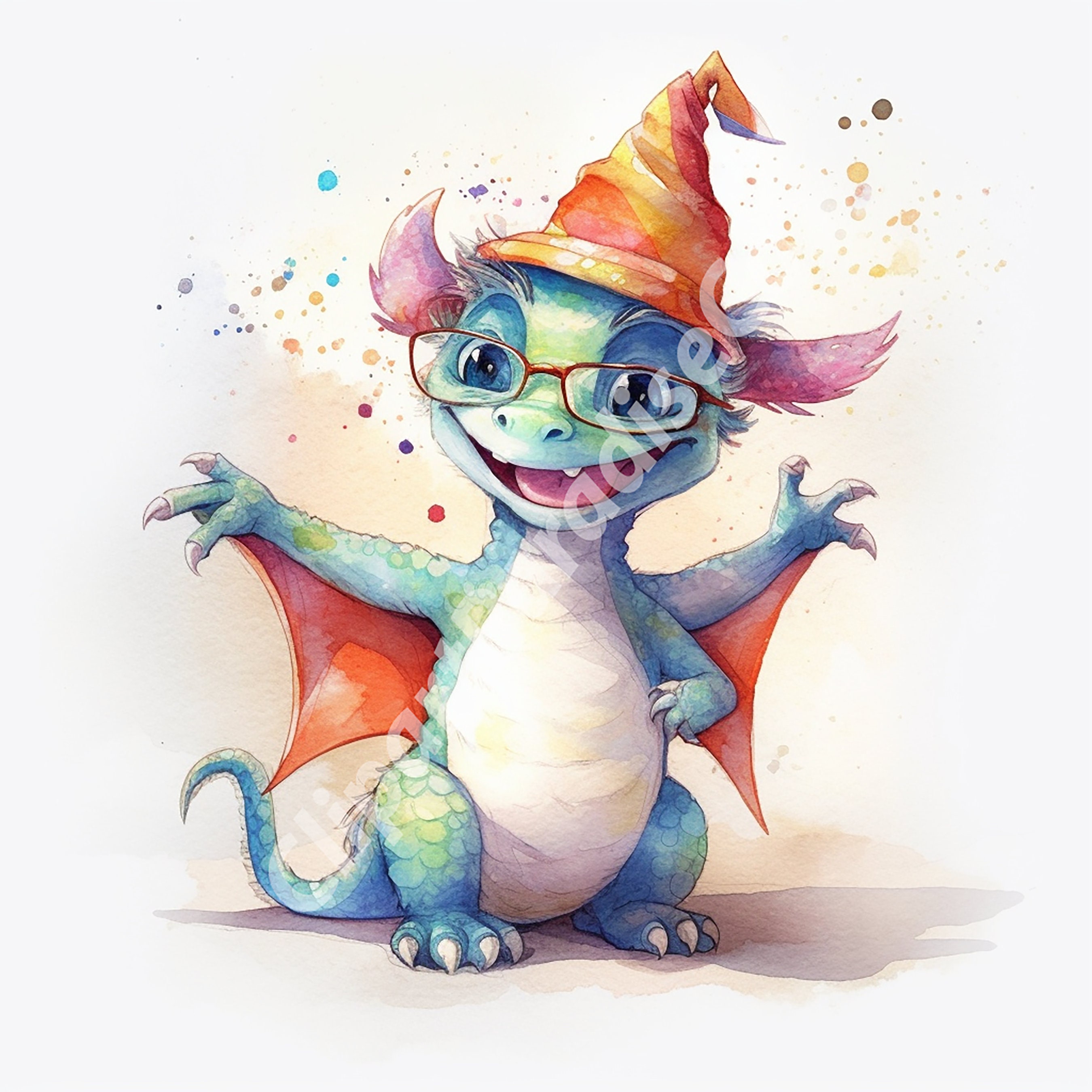 Cute Dragon Clip Art : 15 High Quality Images Bundle 1th Digital ...