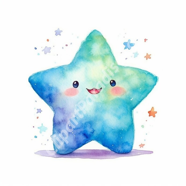 Funny Cute Star Clipart Collection 20 Clipart Image Star - Etsy