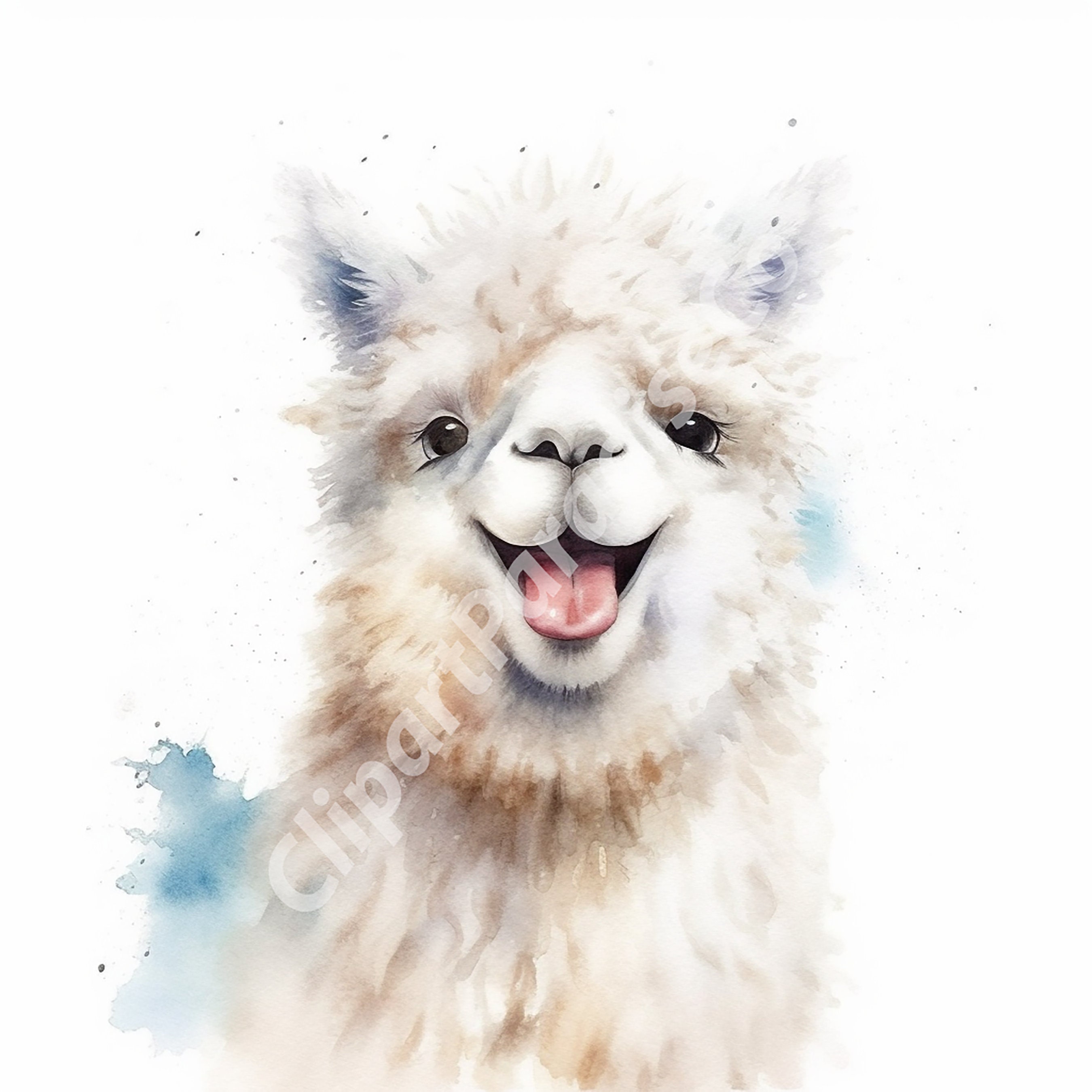 12 Cute Lama Clip Art Collection: 12 High Quality Images Instant ...