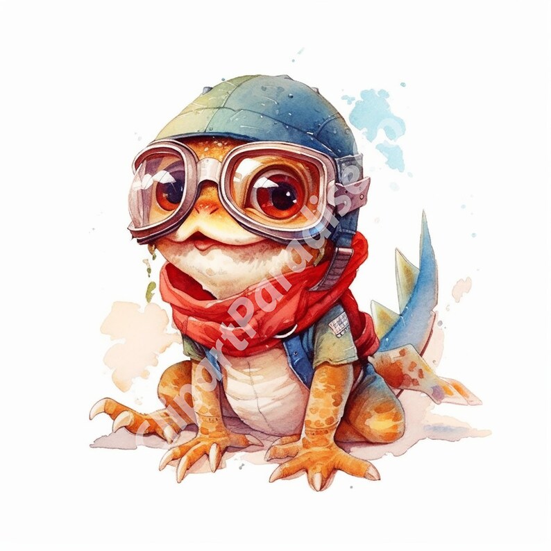 Cute Reptile Clip Art Collection: 15 High Quality Images for - Etsy