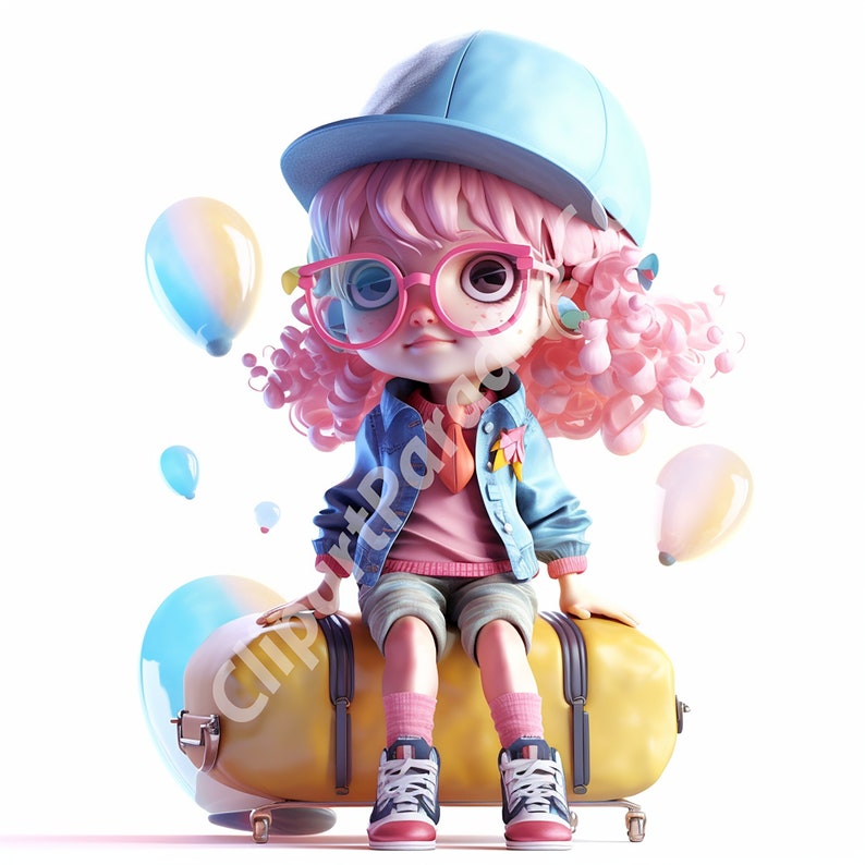 Cute Girl Clip Art Collection: 10 High Quality Images Series 1th ...