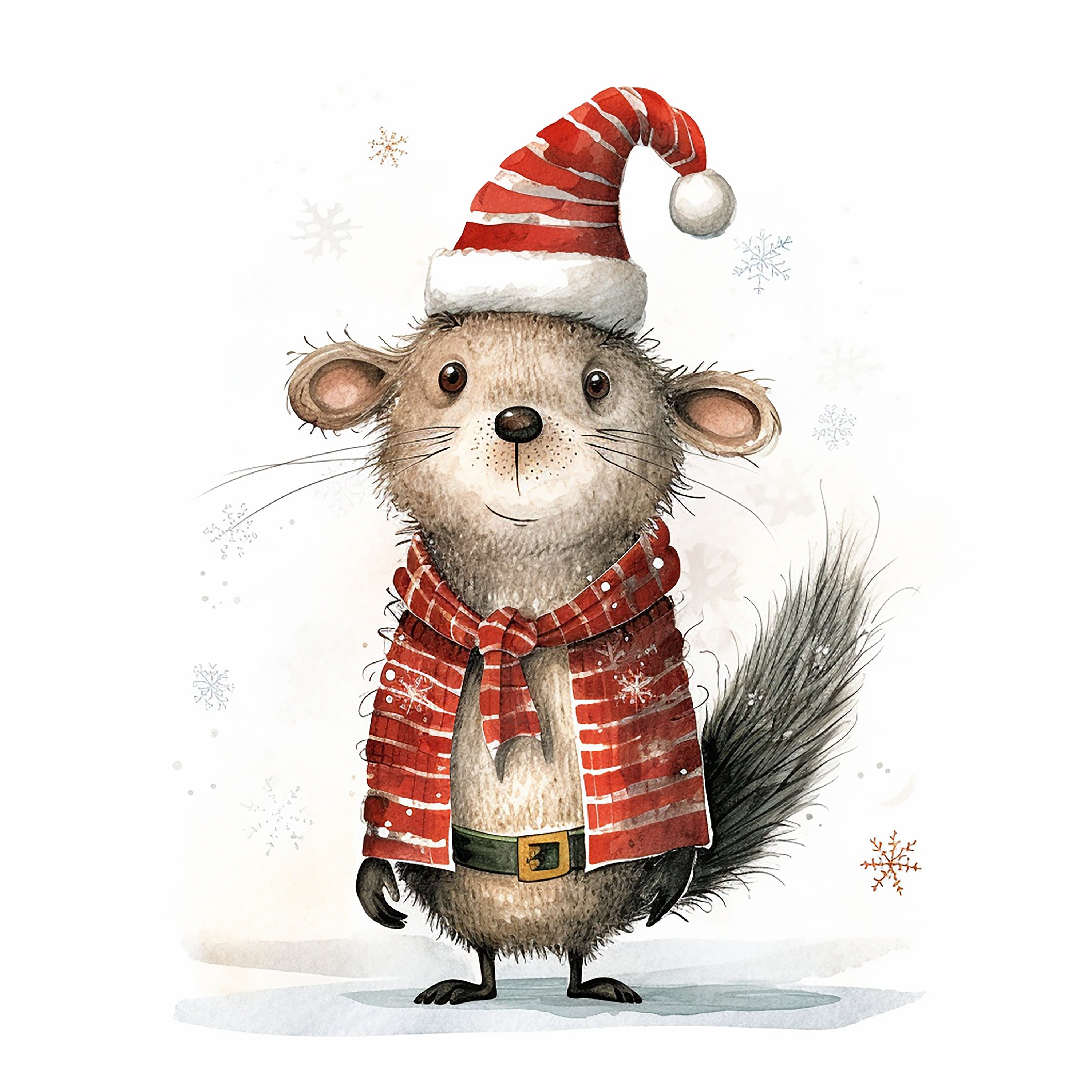 8 Christmas Mouse Santa Clipart : 8 High Quality Images Collection ...