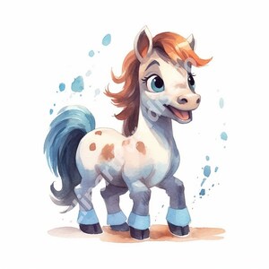 10 Cute Horse Clip Art Collection: 10 High Quality Images Instant ...