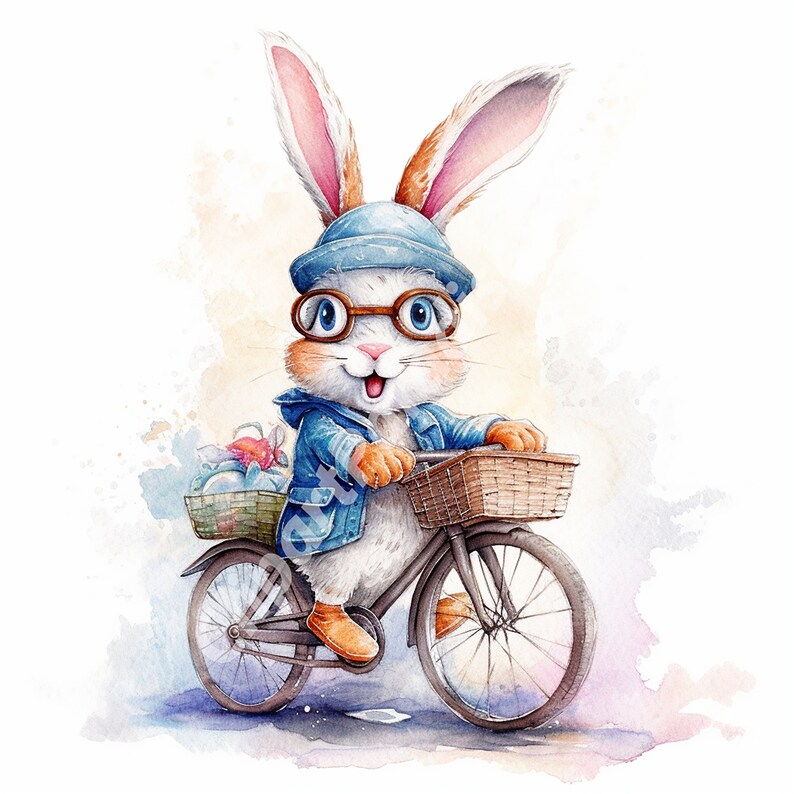 10 Bunny Clip Art Collection: 10 High Quality Images Bundle 1th Digital ...