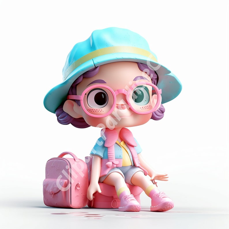 Cute Girl Clip Art Collection: 10 High Quality Images Series 8th ...