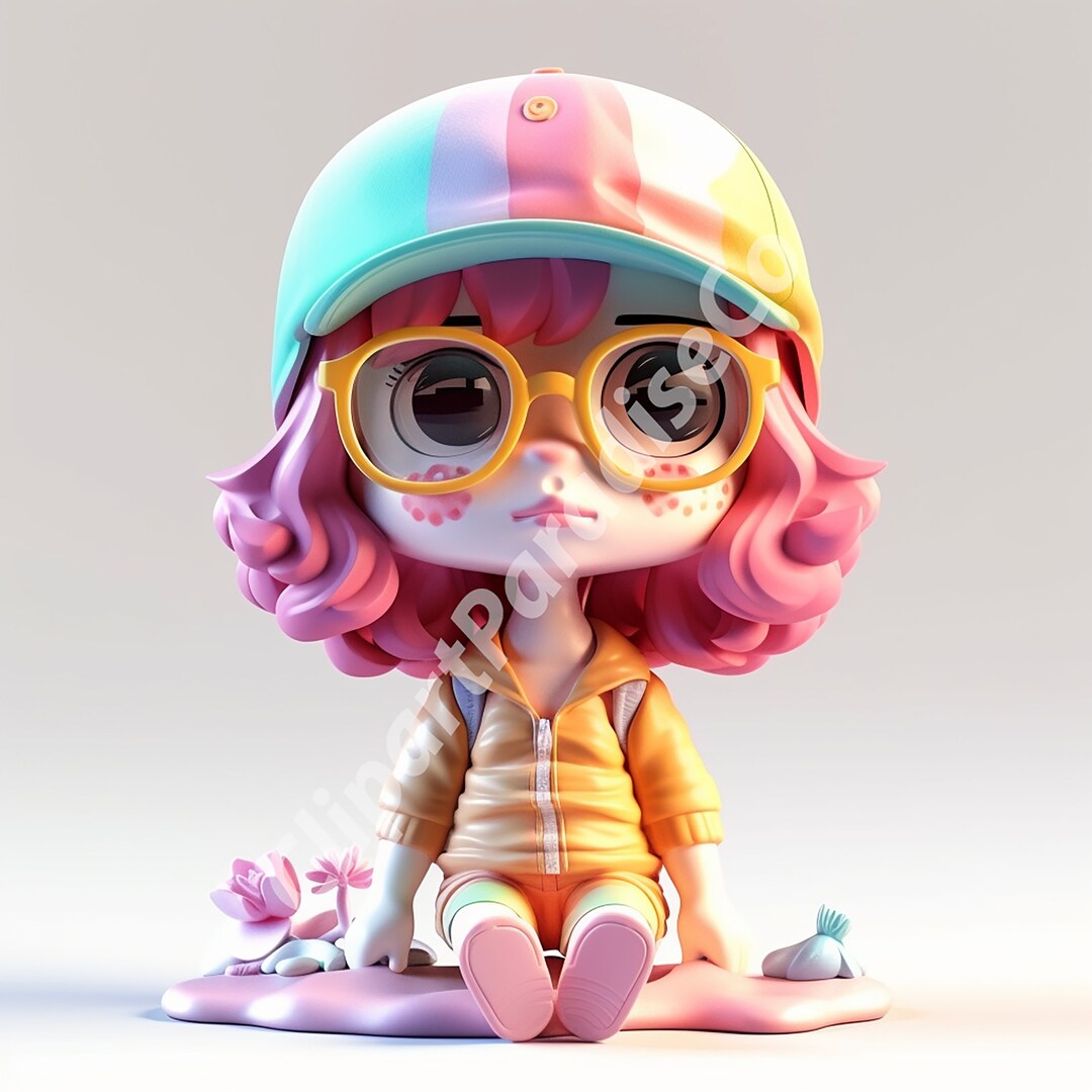 Cute Girl Clip Art Collection: 10 High Quality Images Series - Etsy