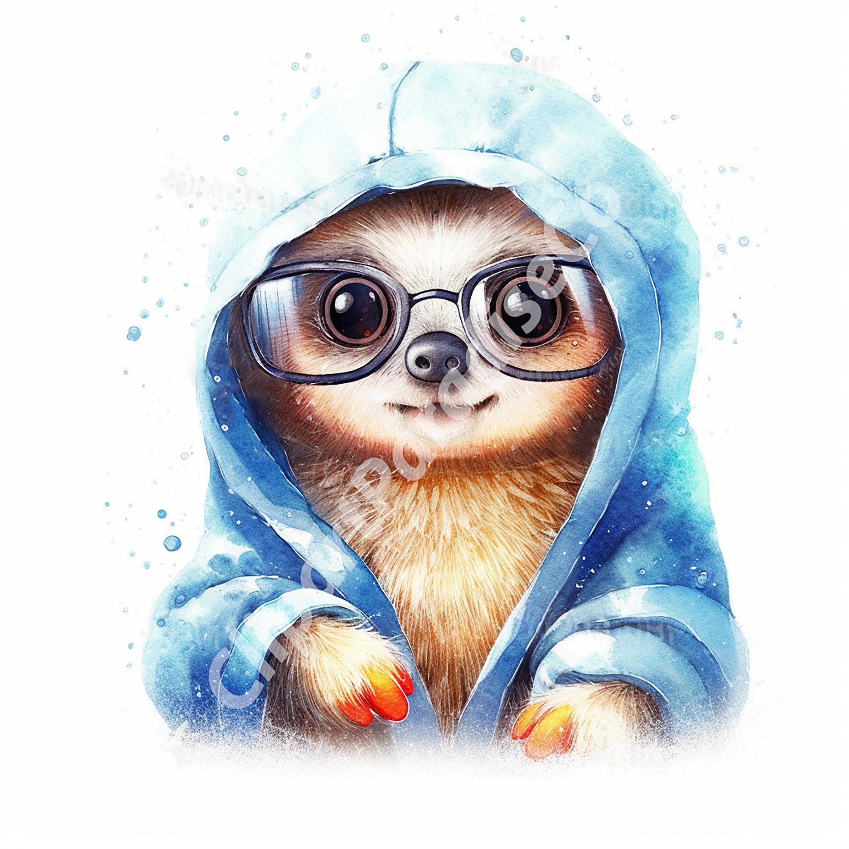 Sloth Clip Art Collection: 9 High Quality Jpgs Bundle 1th pack 1th ...