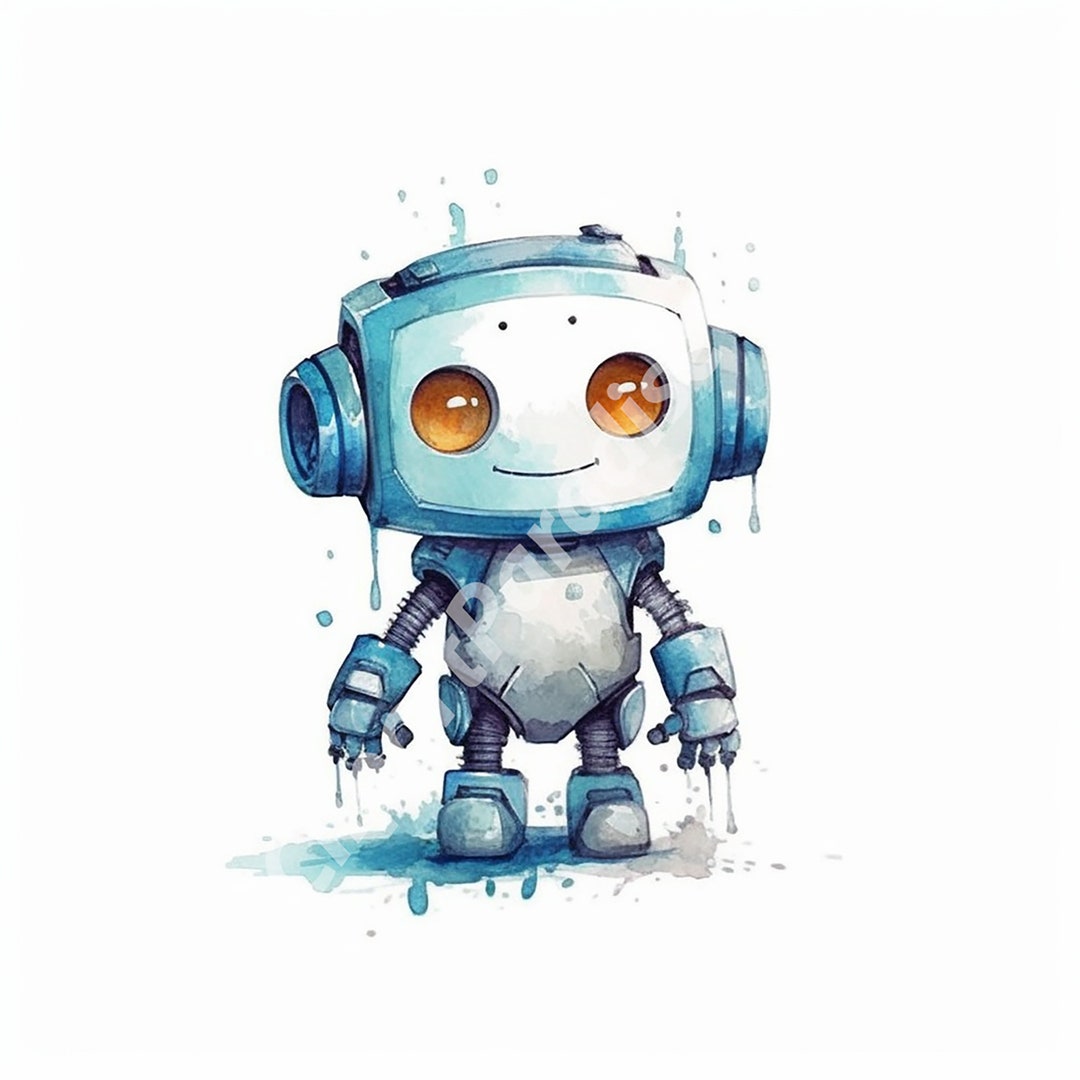 9 Cute Robot Clipart Collection- Clipart Image, Cartoon Robot Design ...