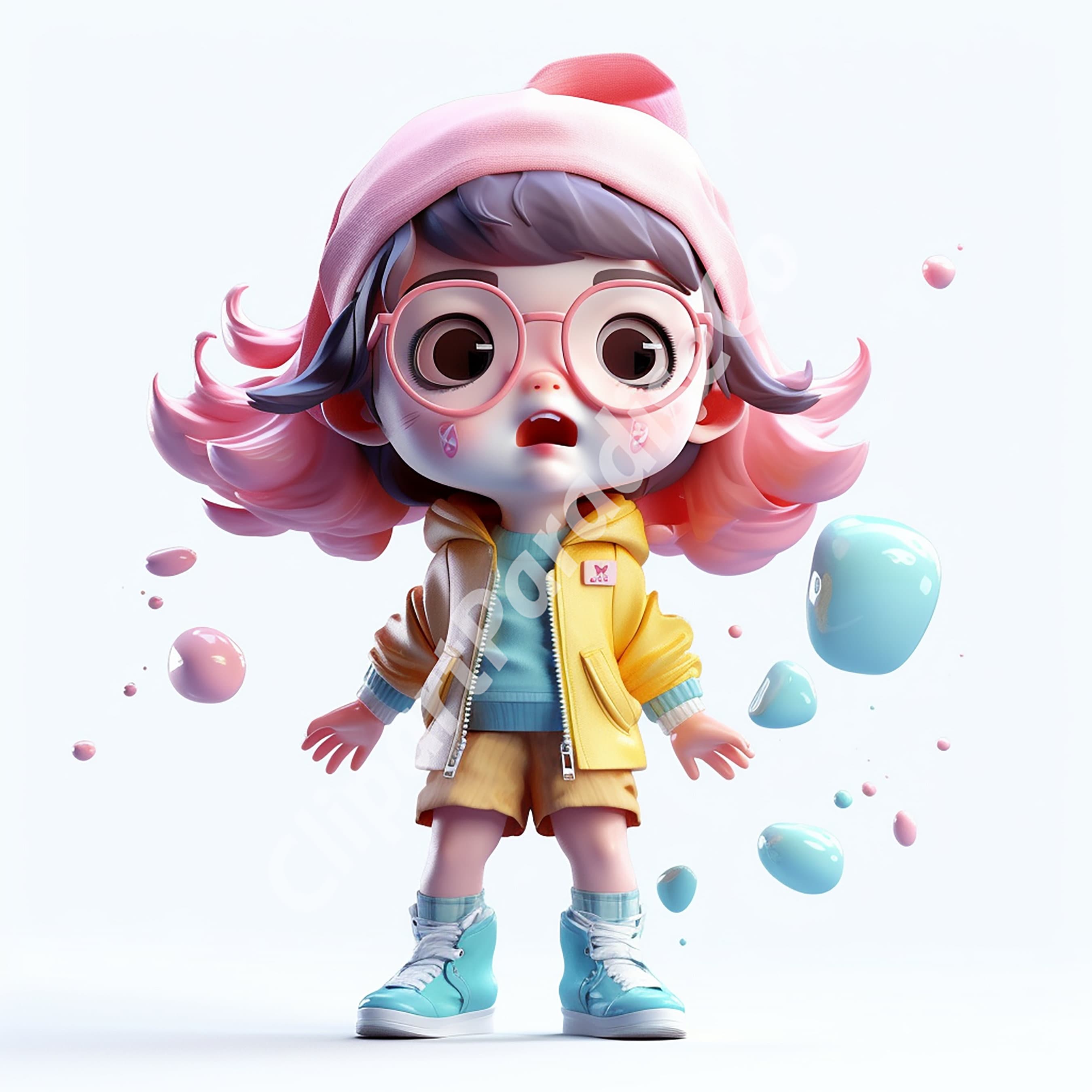 Cute Girl Clip Art Collection: 10 High Quality Images Series - Etsy