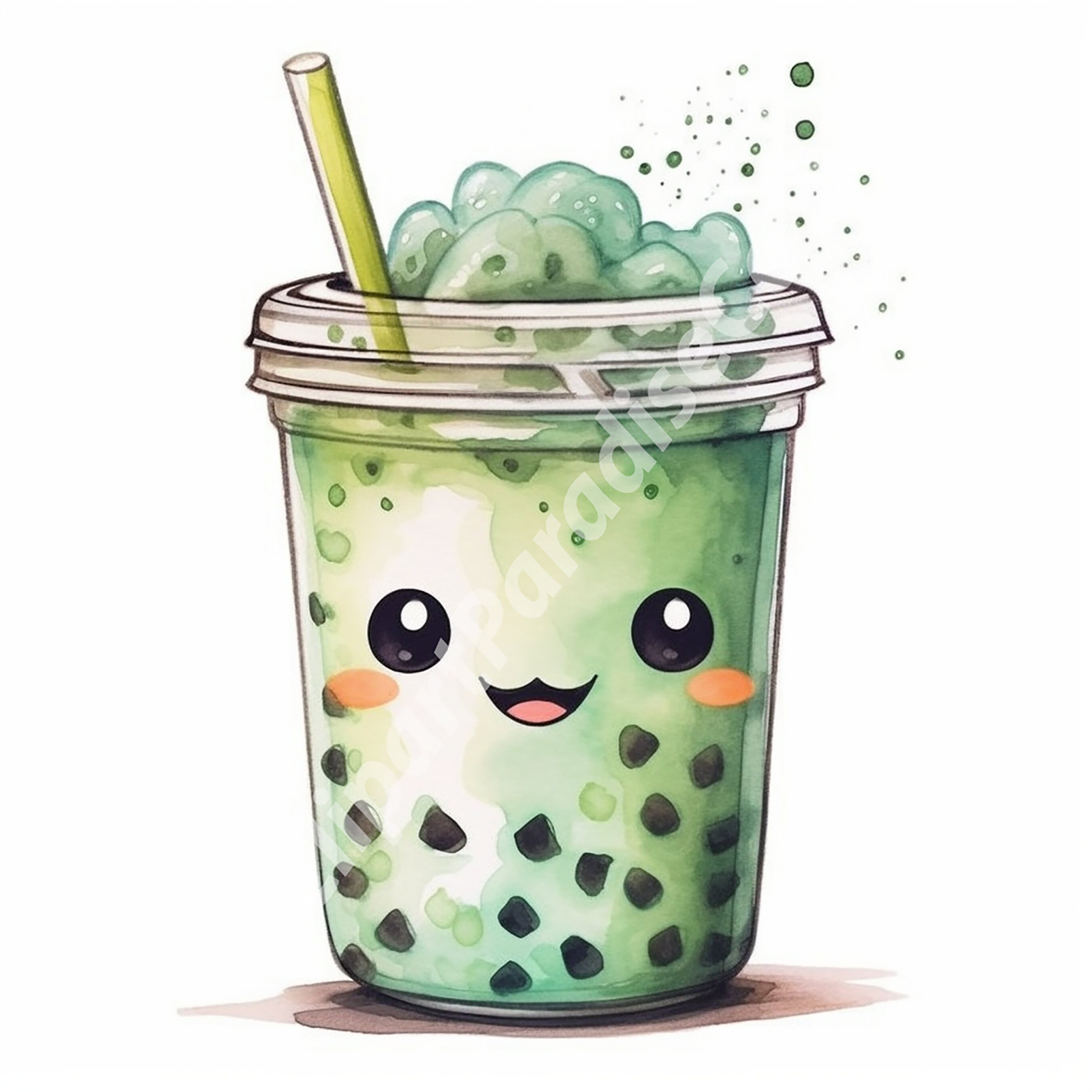 Bubble Tea Clipart, Boba Tea, Drink, Food Clipart, Food Art for Card ...