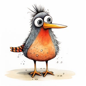 13 Cute Ugly Bird Clipart : 13 High Quality Images Collection -instant ...