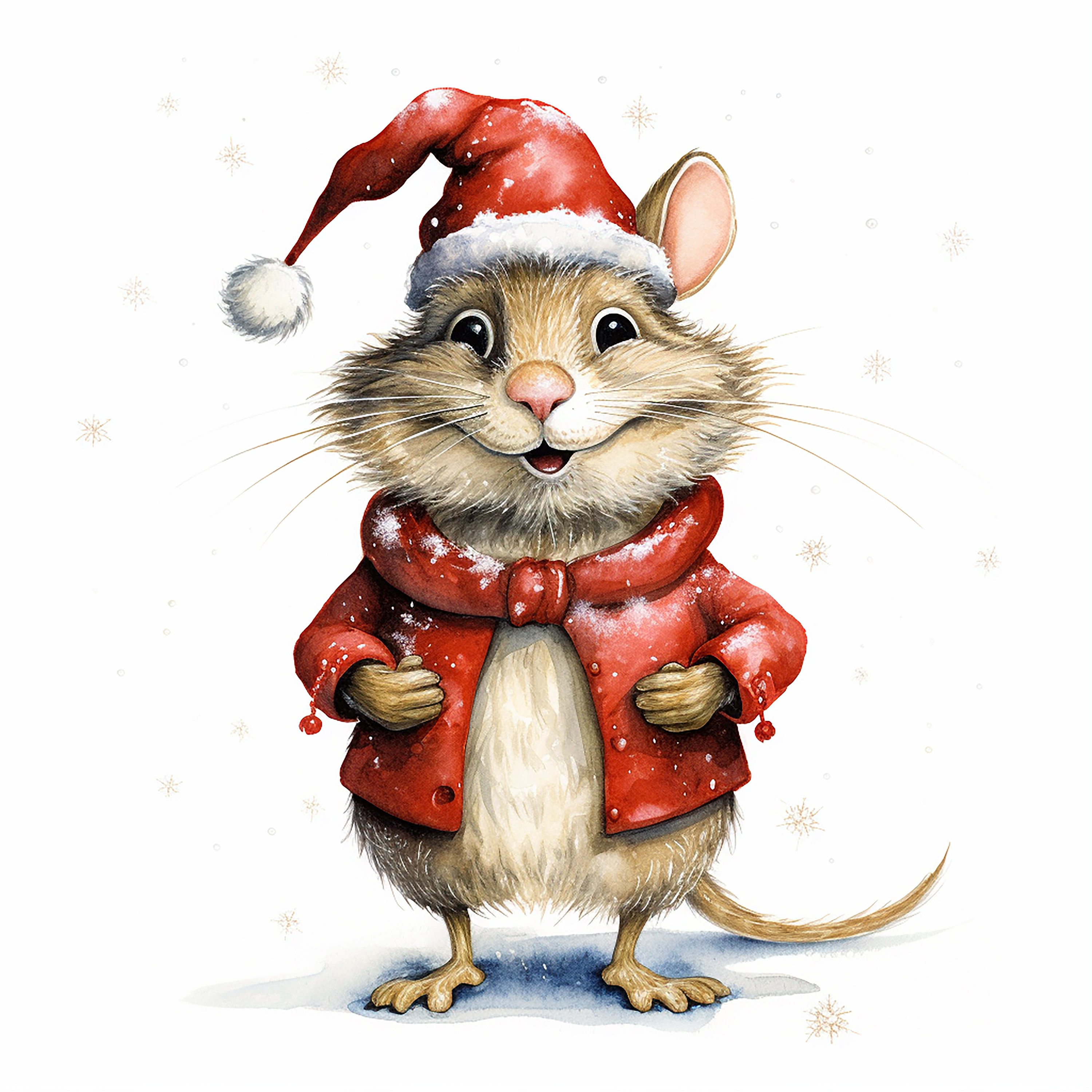 8 Christmas Mouse Santa Clipart : 8 High Quality Images Collection ...