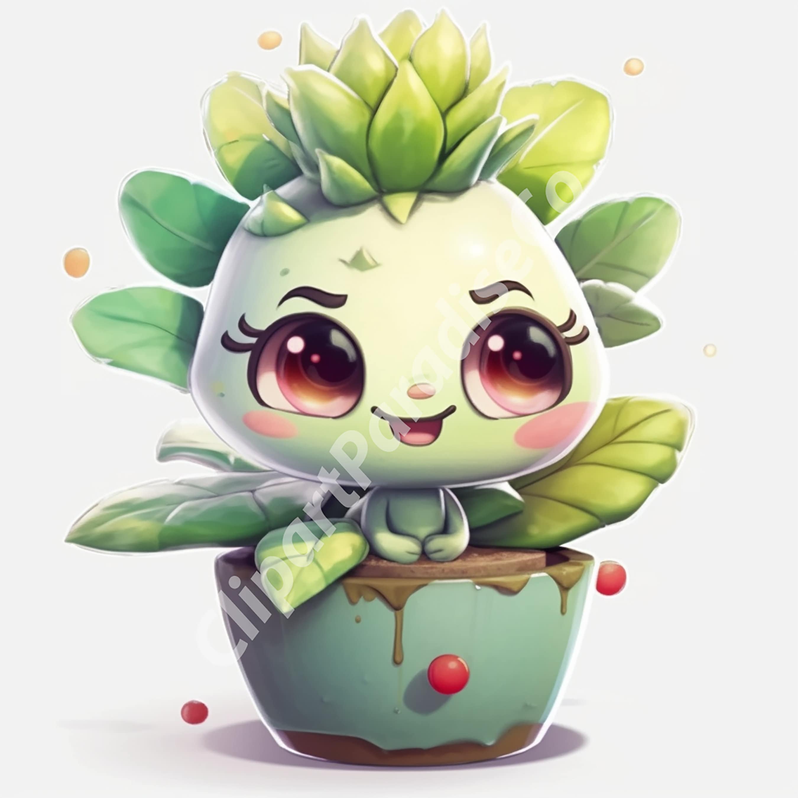 20 Cute Plant Clip Art Collection: 20 High Quality Images for Digital ...