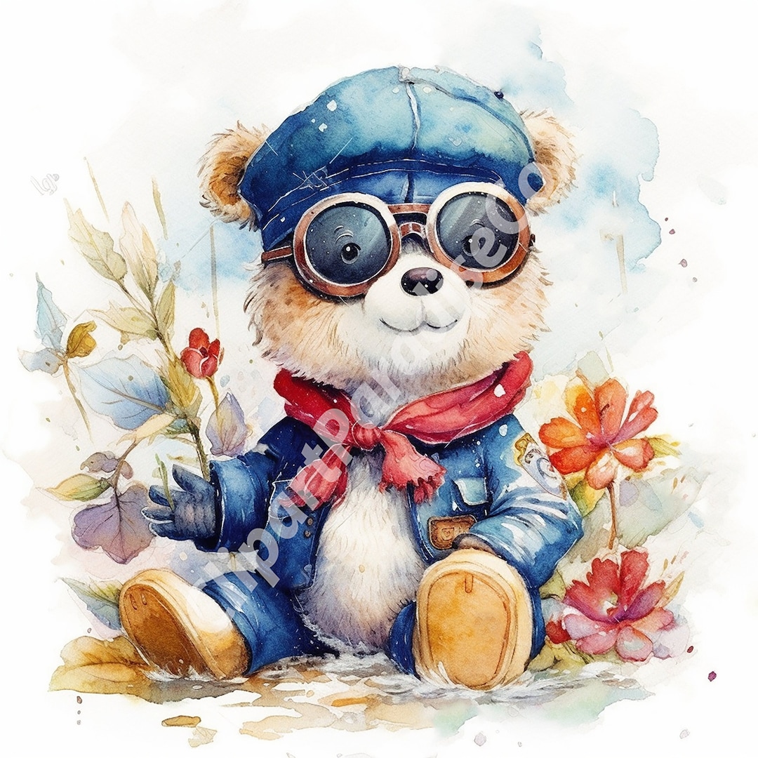 50 Cute Teddy Bear Clipart : 50 High Quality Images Collection -digital ...