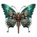 6 Steam Punk Butterfly Clip Art Collection: 6 High Quality Images for ...
