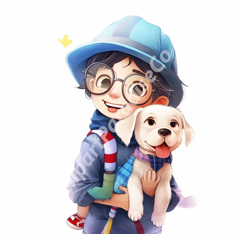 Cute Boy Clip Art Collection: 10 High Quality Images Series - Etsy