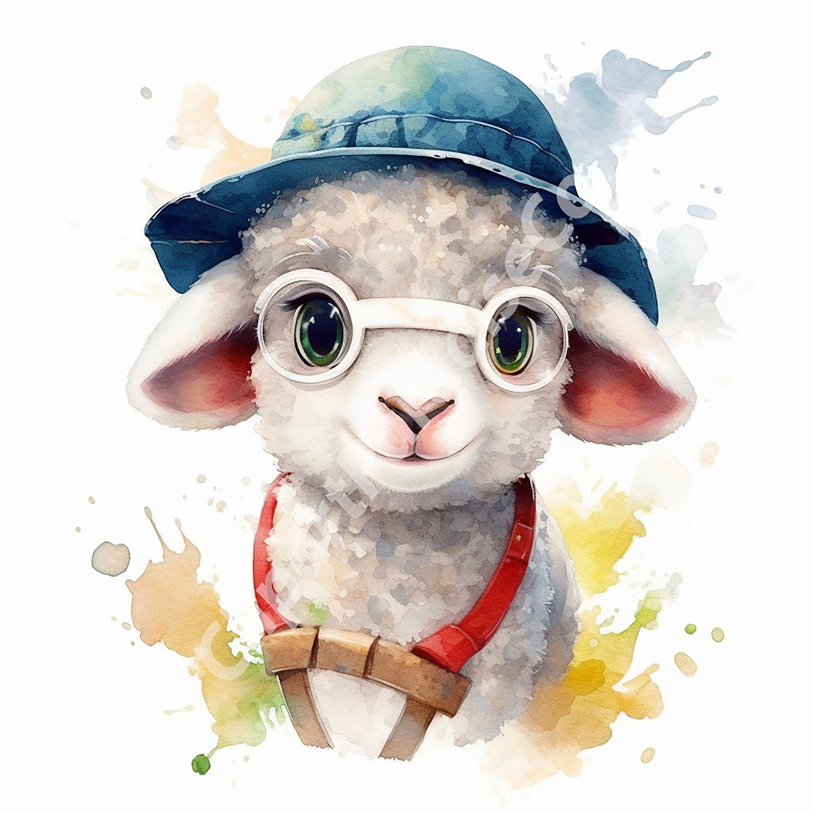 Cute Sheep Clip Art : 7 High Quality Images Collection Bundle 3th ...